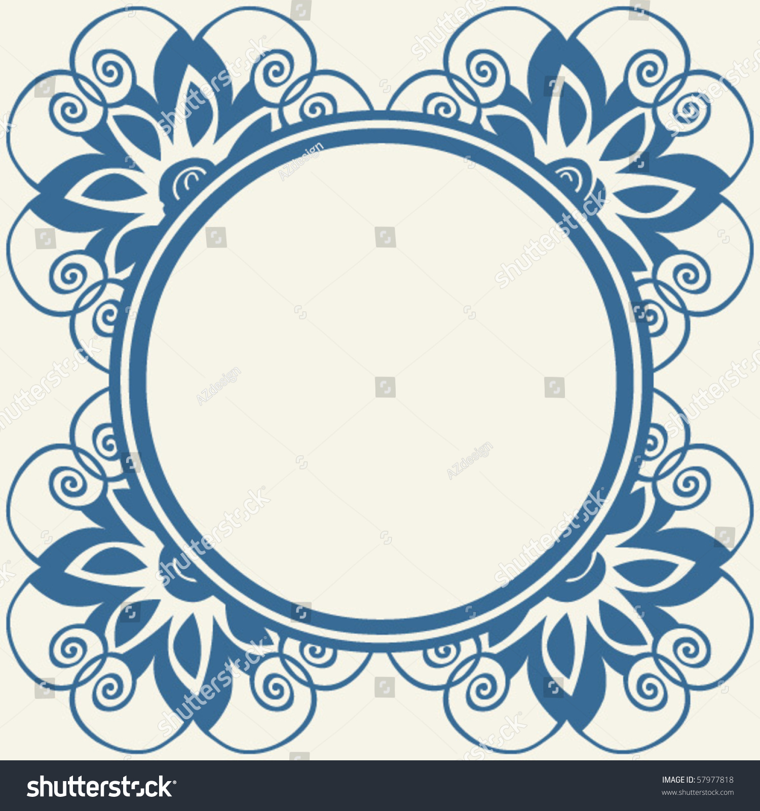 Abstract Floral Page Design Vector Image Stock Vector (Royalty Free ...