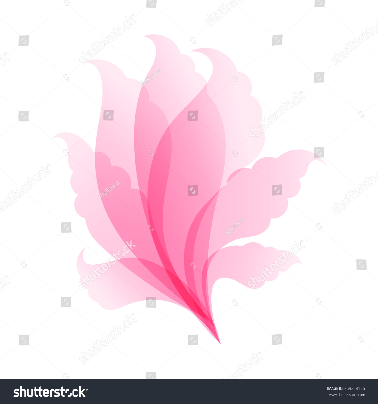 Abstract Floral Pink Spa Pattern Stock Vector (Royalty Free) 359228126