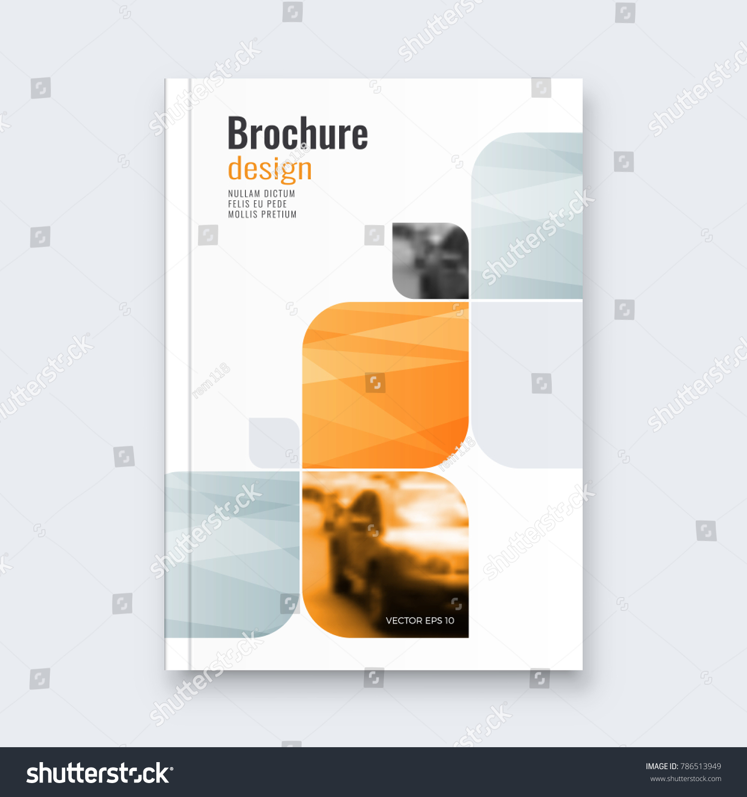 Abstract Flyer Design Background Brochure Template Stock Vector ...