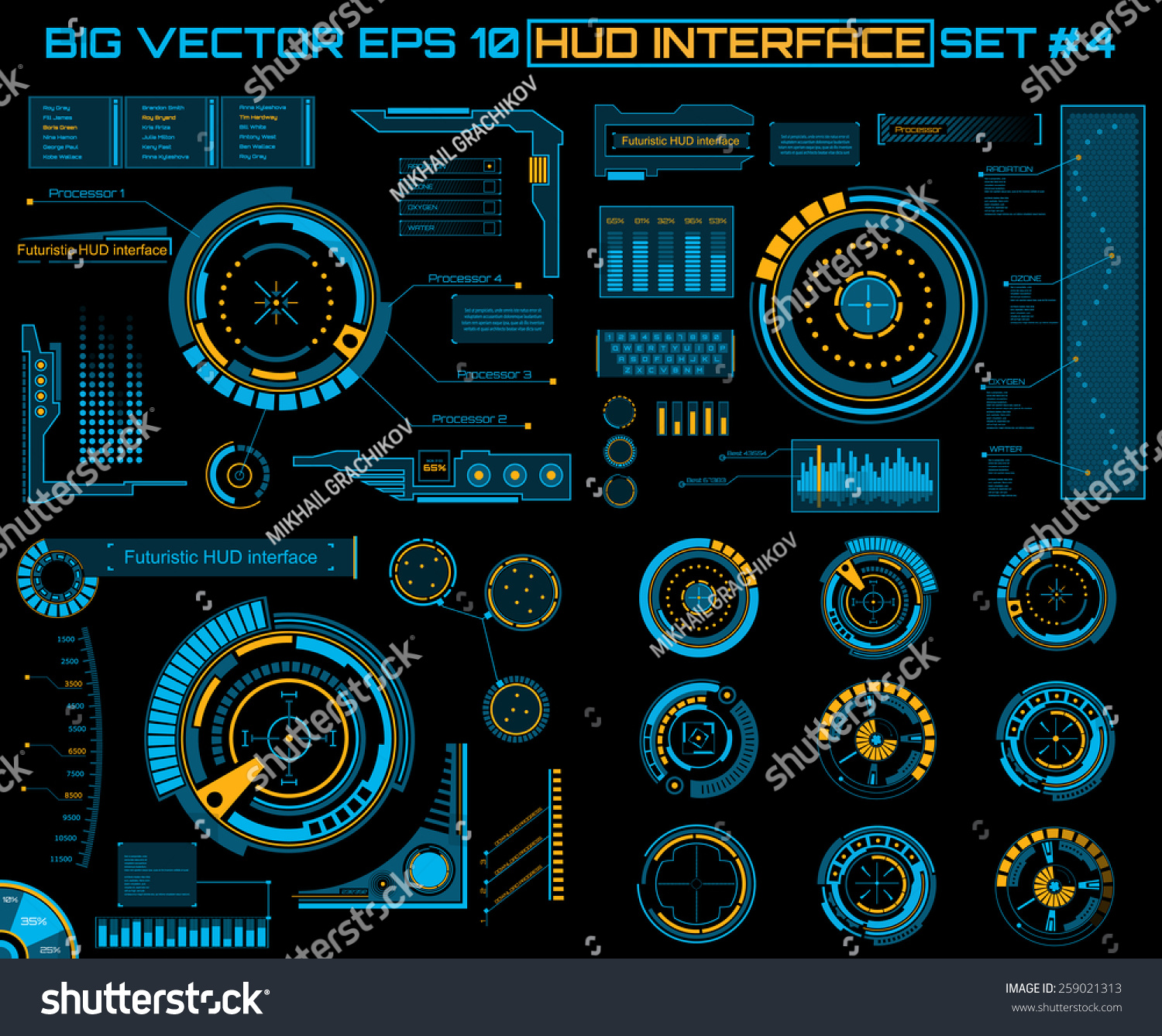Abstract Future Concept Vector Futuristic Blue Stock Vector (Royalty ...