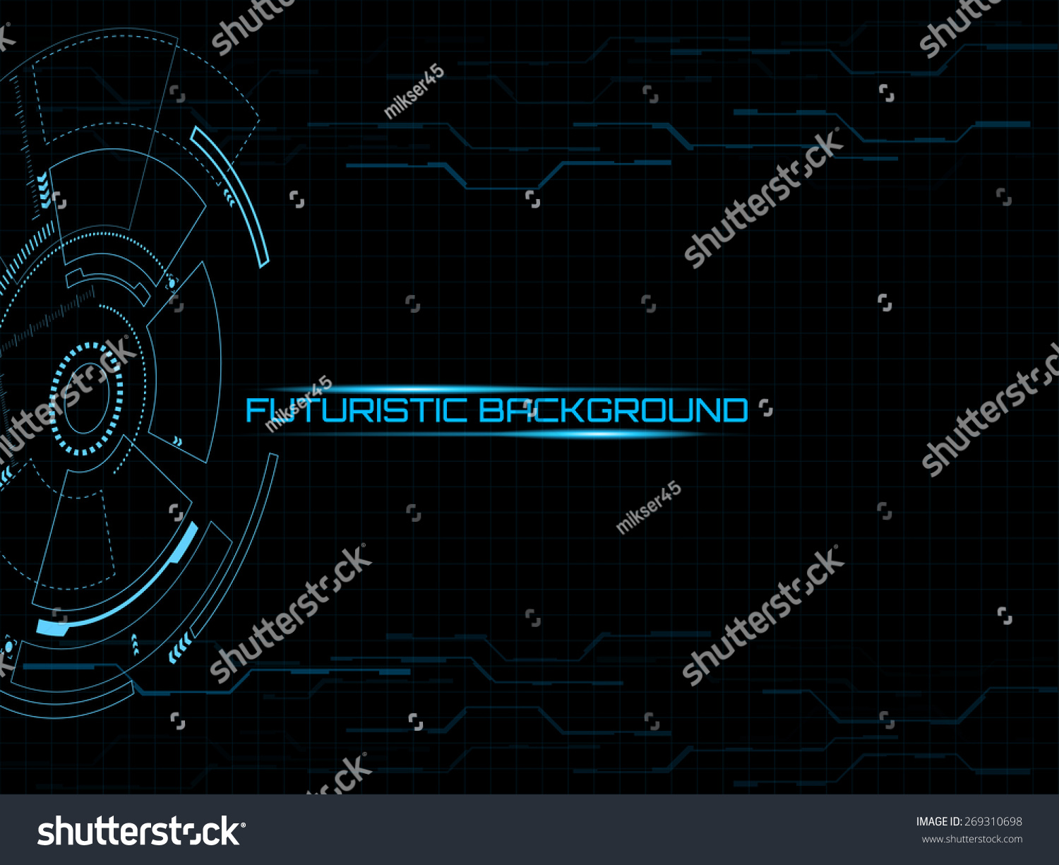 Abstract Futuristic Background Vector Illustration Stock Vector ...