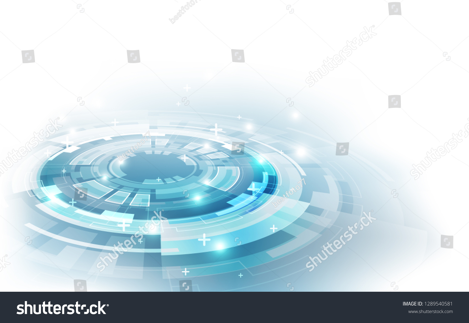 Abstract Futuristic Digital Technology Background Illustration Stock ...