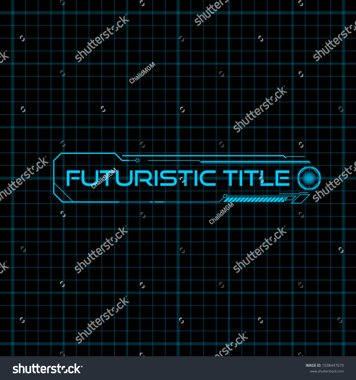 Abstract Futuristic Presentation Infographic User Interface Stock ...