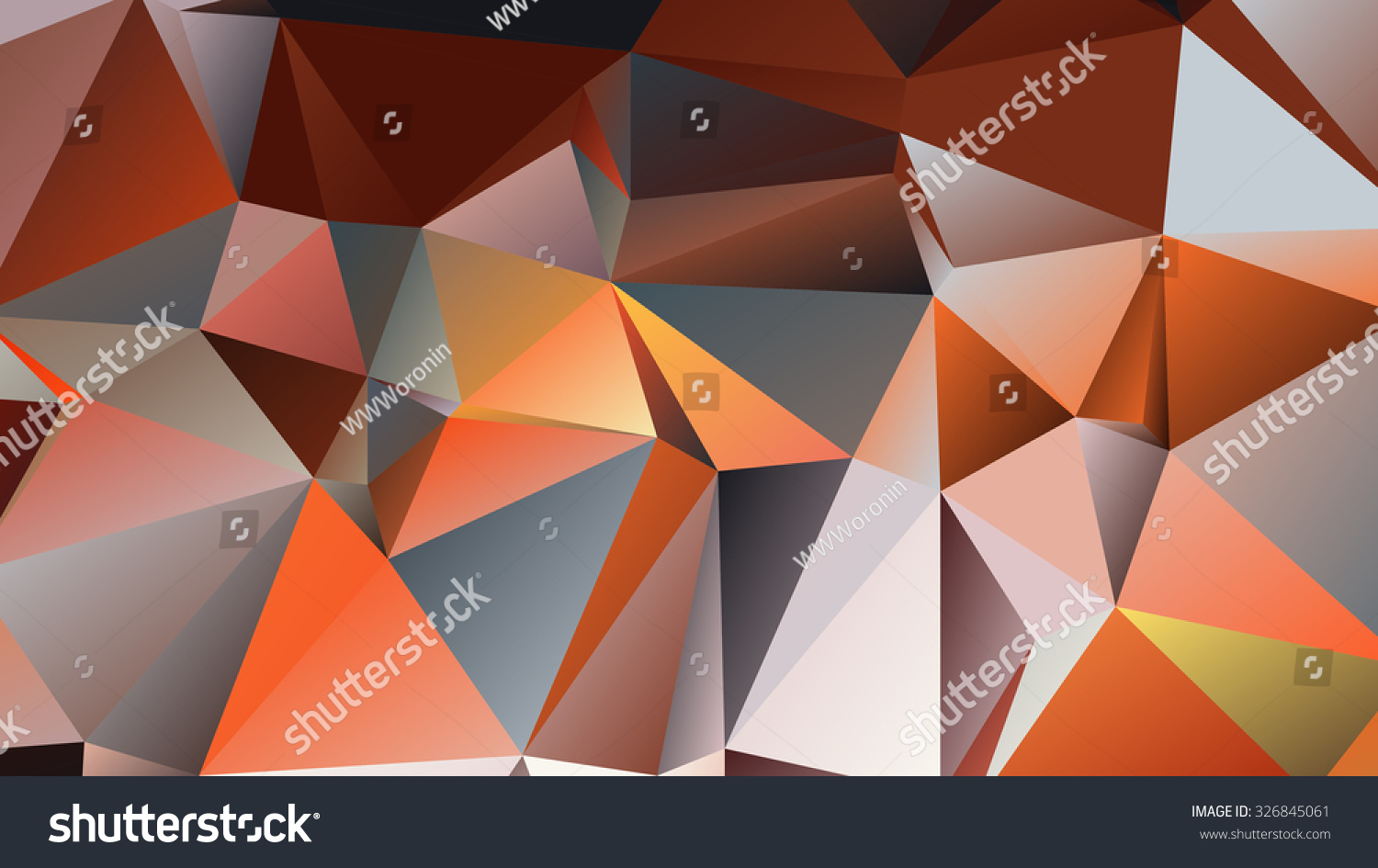 Abstract Geometric Background Triangular Polygons Stock Vector (Royalty ...