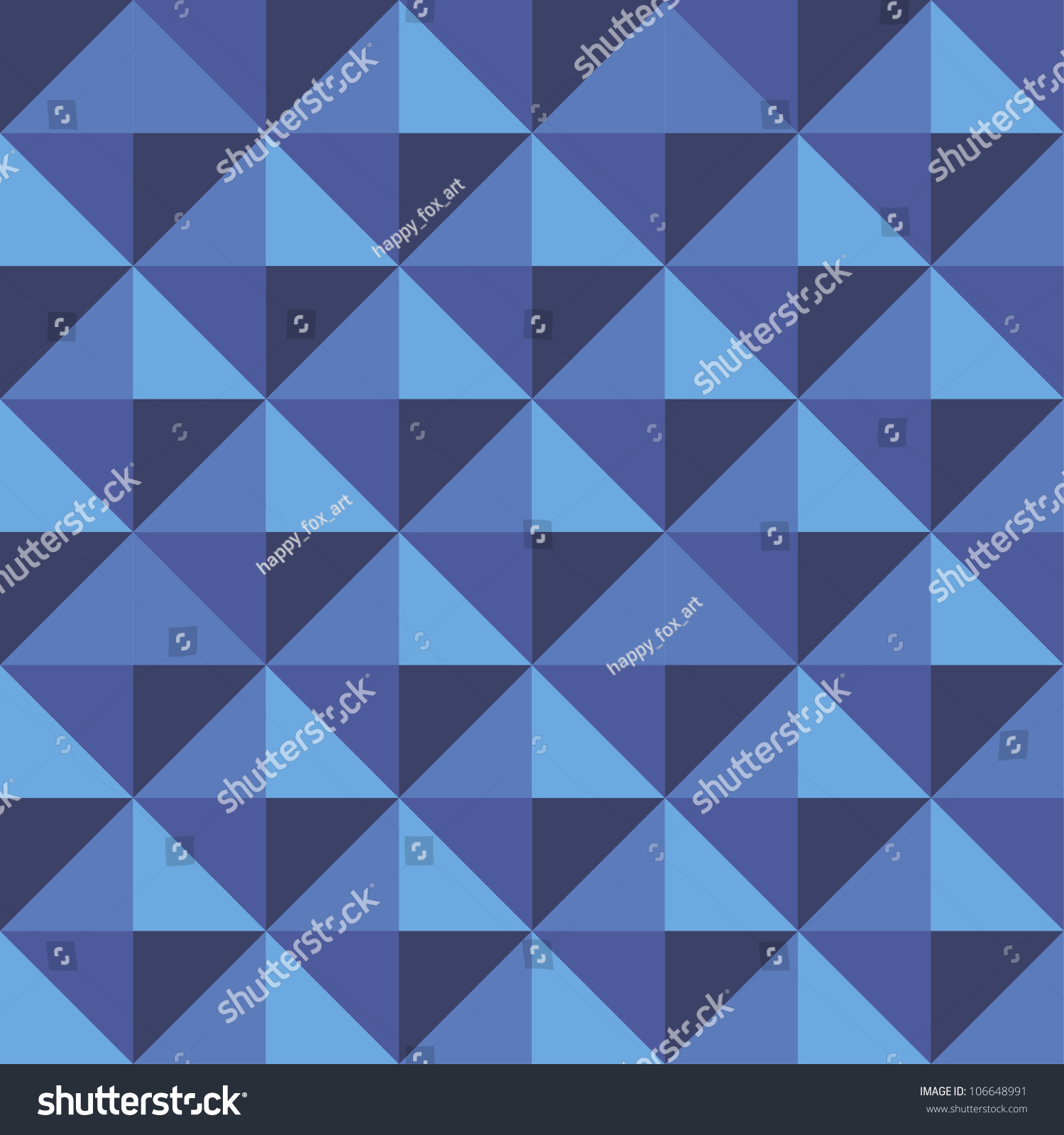 Abstract Geometric Blue Seamless Background Stock Vector (Royalty Free ...