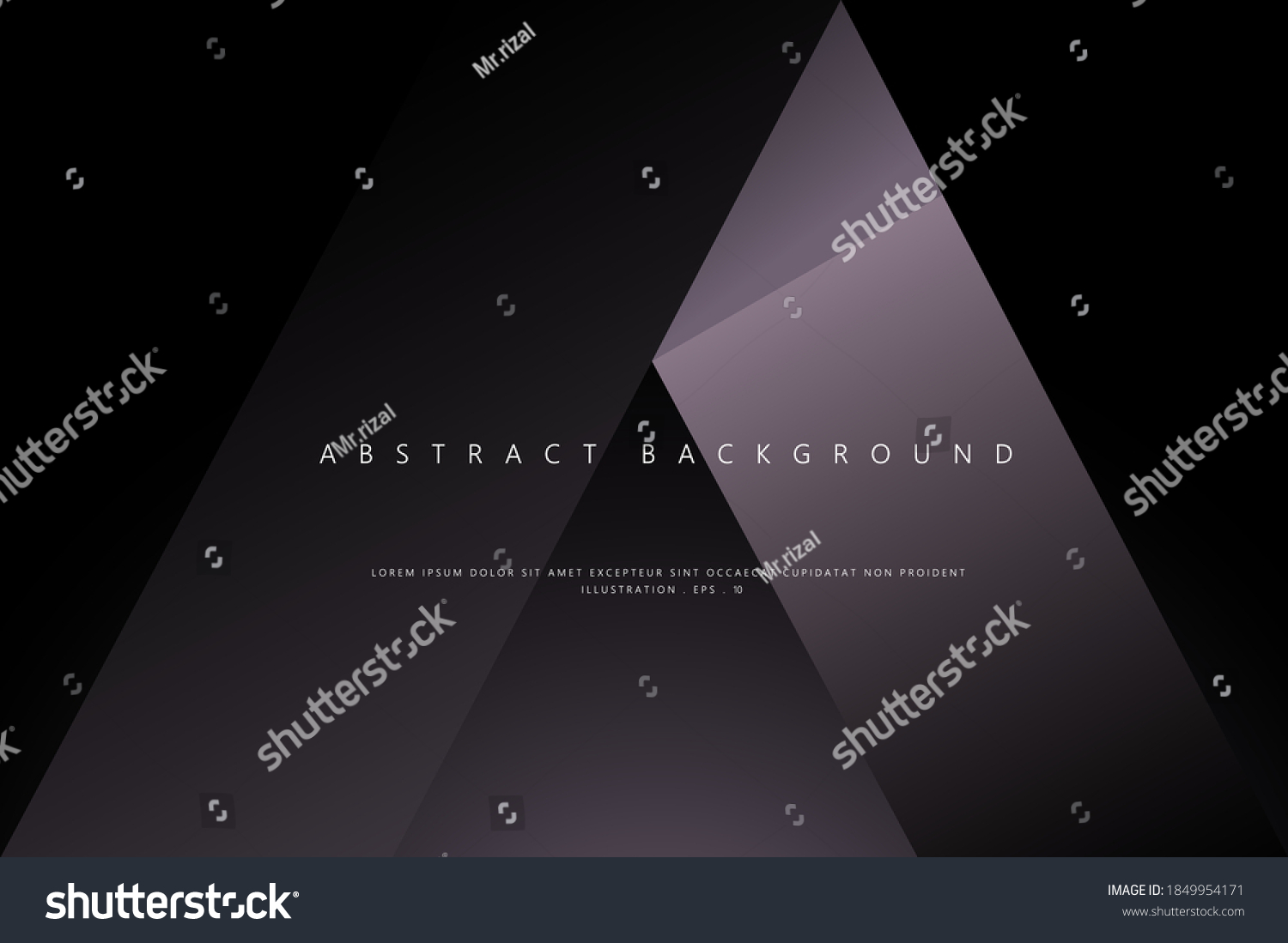 Abstract Geometric Modern Black Color Background Stock Vector (Royalty ...