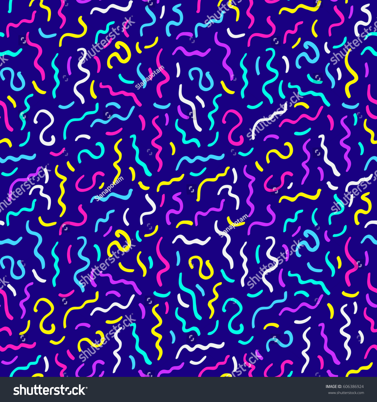 Abstract Geometric Pattern Bright Neon Colors Stock Vector (Royalty ...