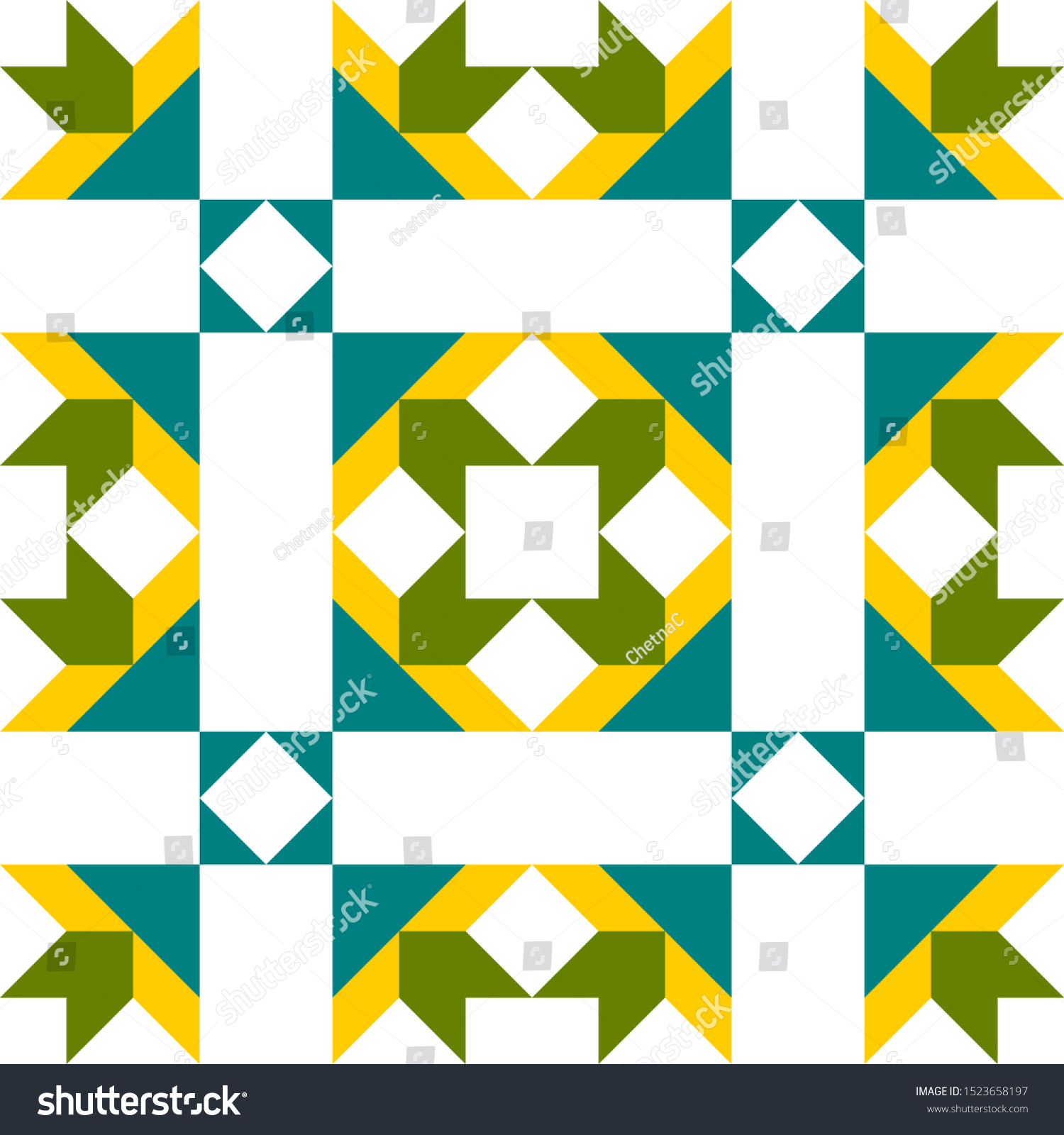 Abstract Geometric Pattern Textiles Interior Design Stock Vector ...
