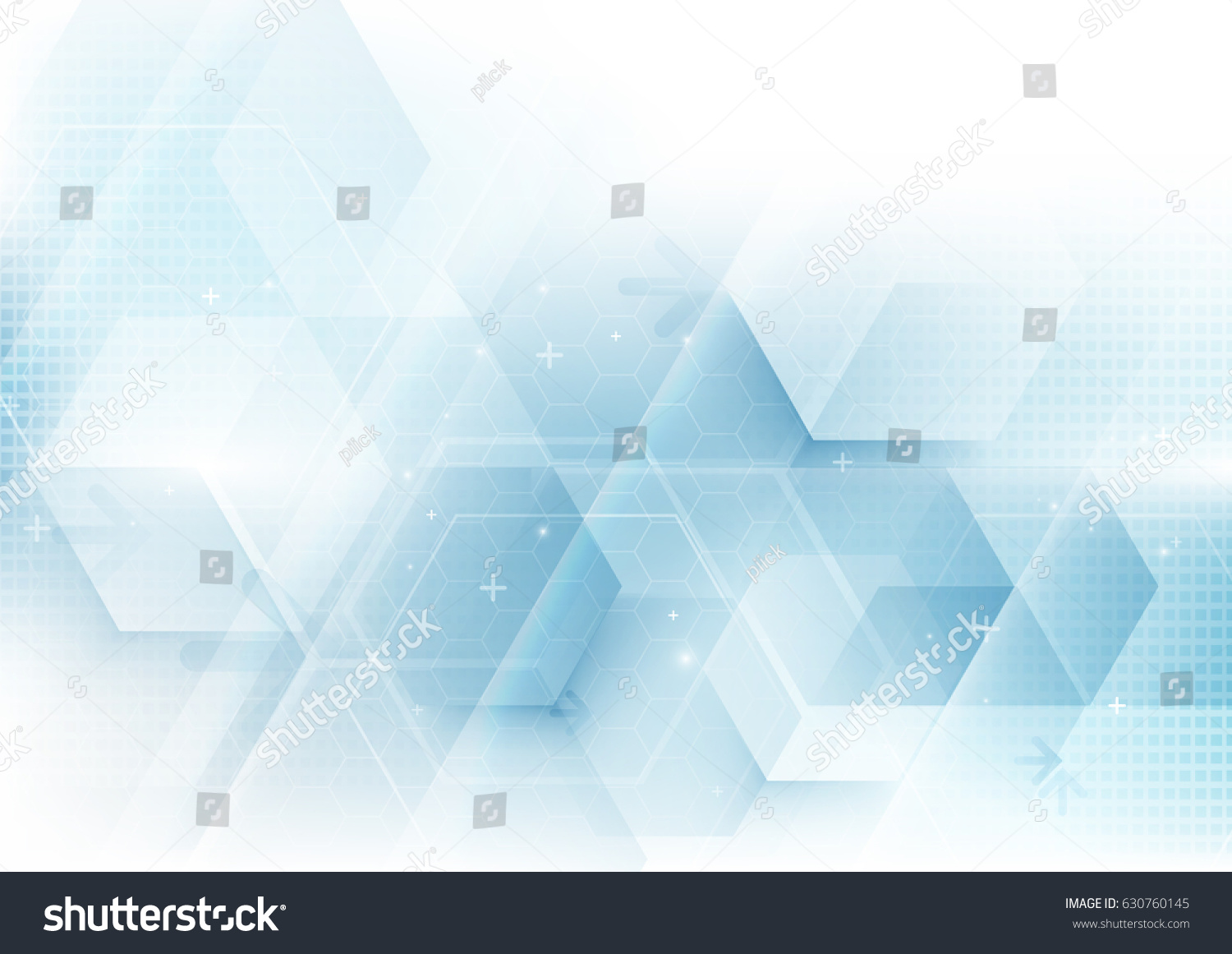 Abstract Geometric Shape Technology Digital Hi Stock Vector (Royalty ...