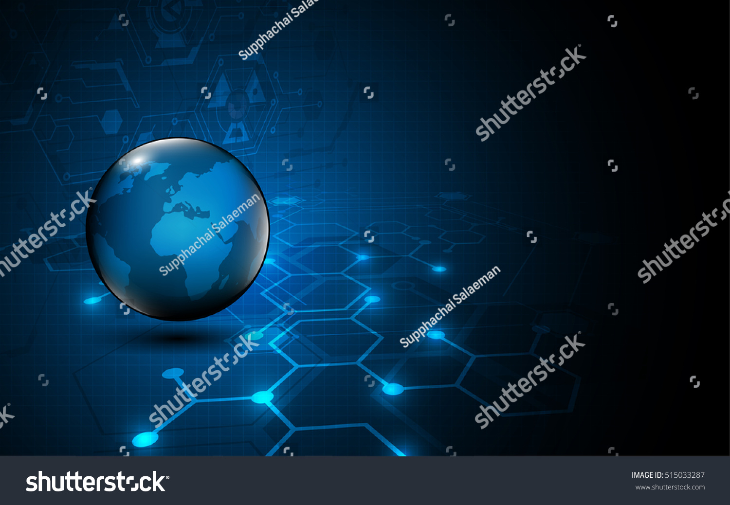 Abstract Global Technology System Innovation Concept Stock Vector ...