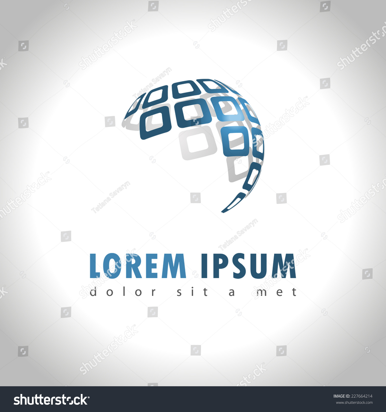 Abstract Globe Icon Stock Vector (Royalty Free) 227664214