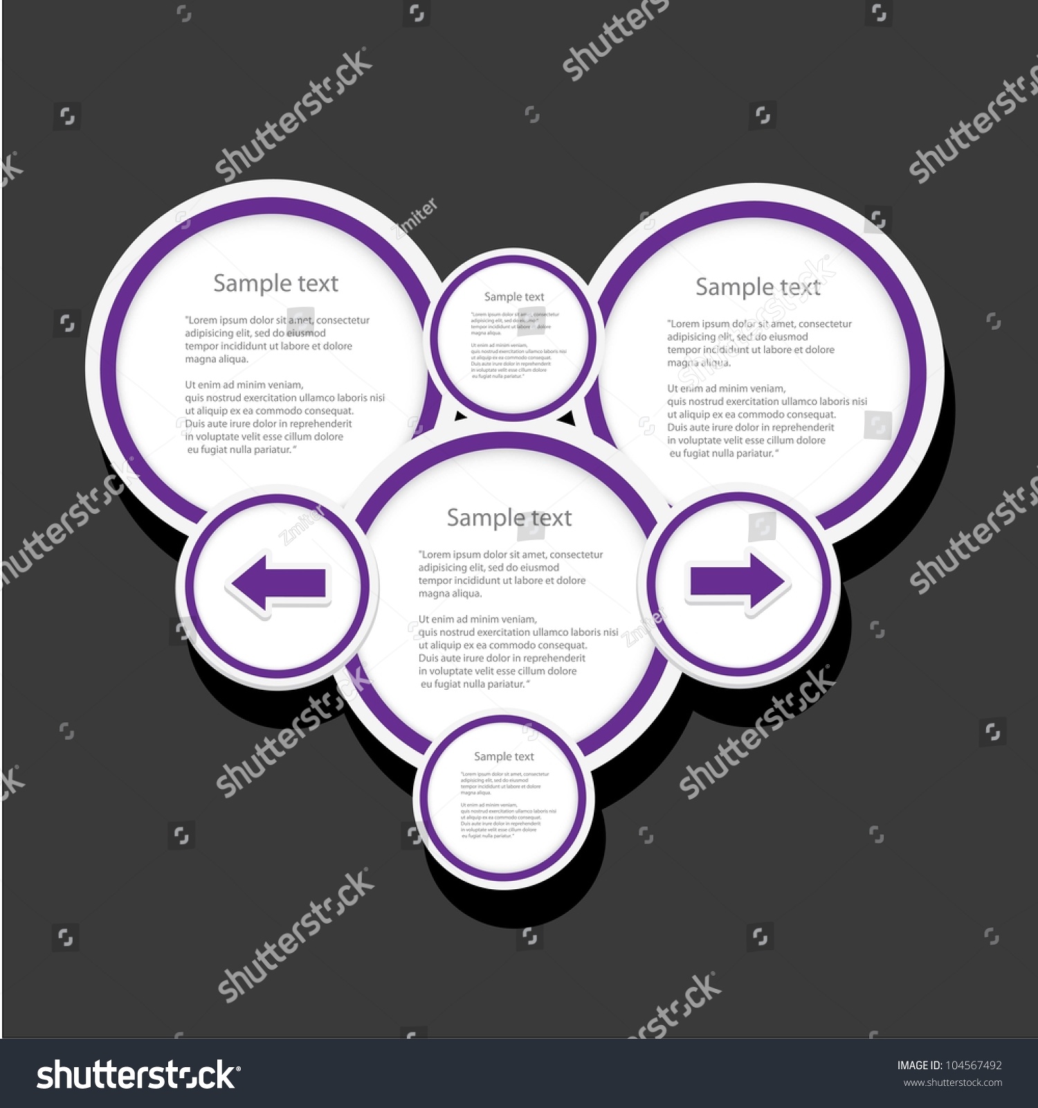 Abstract Glossy Violet Speech Bubble Vector Stock Vector 104567492 ...