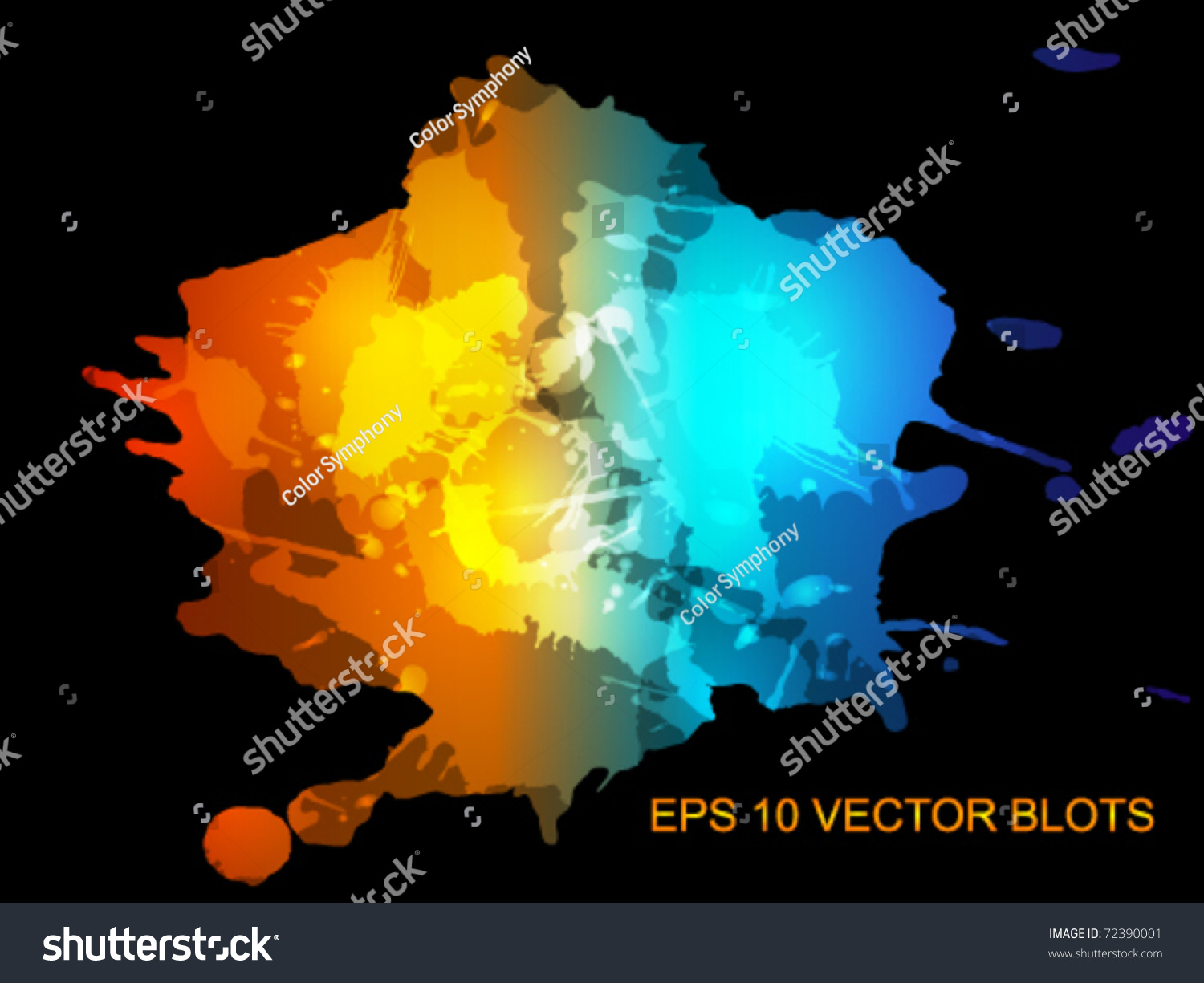 Abstract Glowing Vector Blots Stock Vector (Royalty Free) 72390001 ...