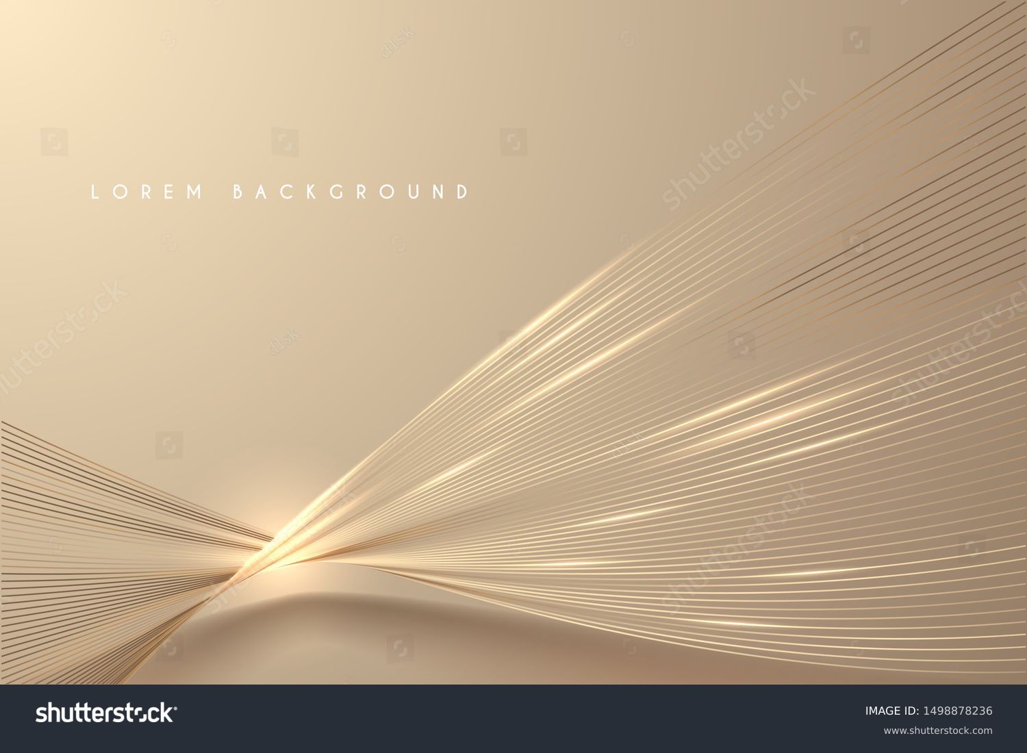 Abstract Gold Light Threads Background Stock Vector (Royalty Free ...