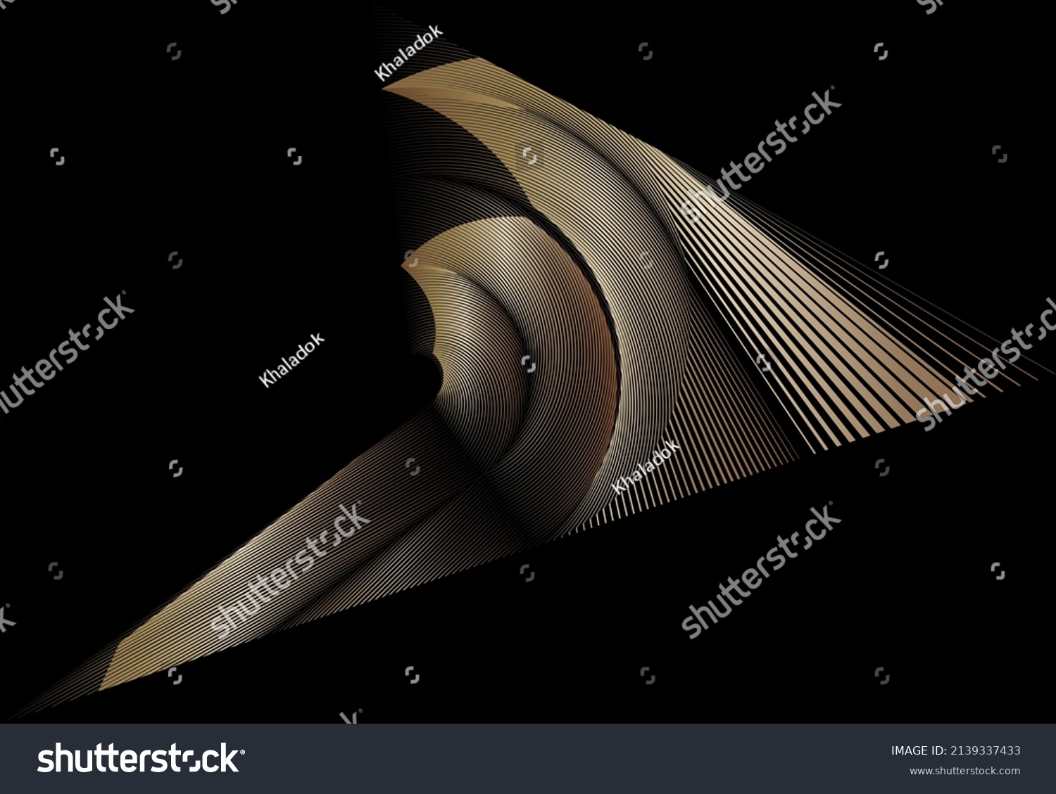 Abstract Gold Metallic Effect Background Vector Stock Vector (Royalty ...