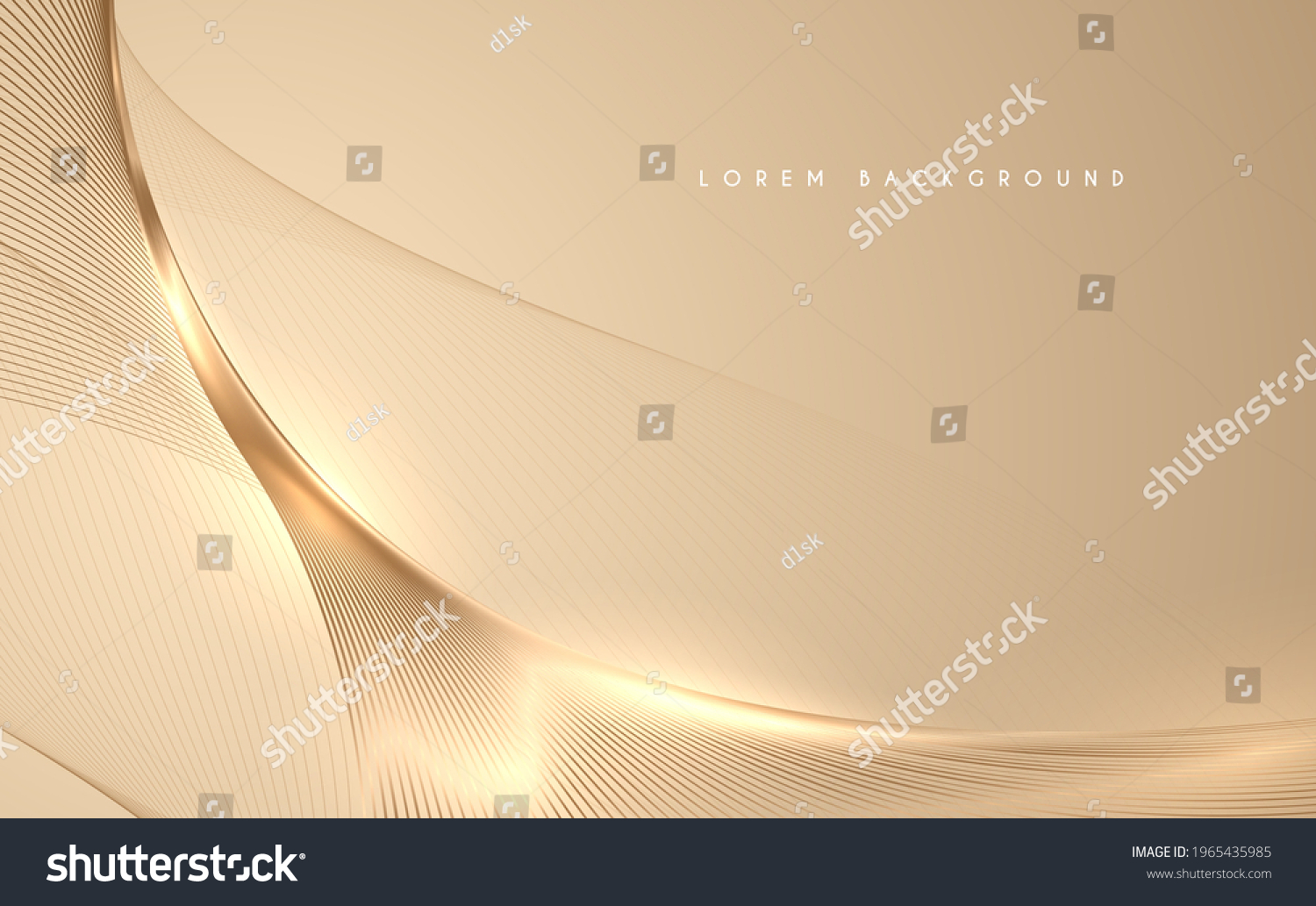 Abstract Gold Threads Background Glow Effect Stock Vector (Royalty Free ...