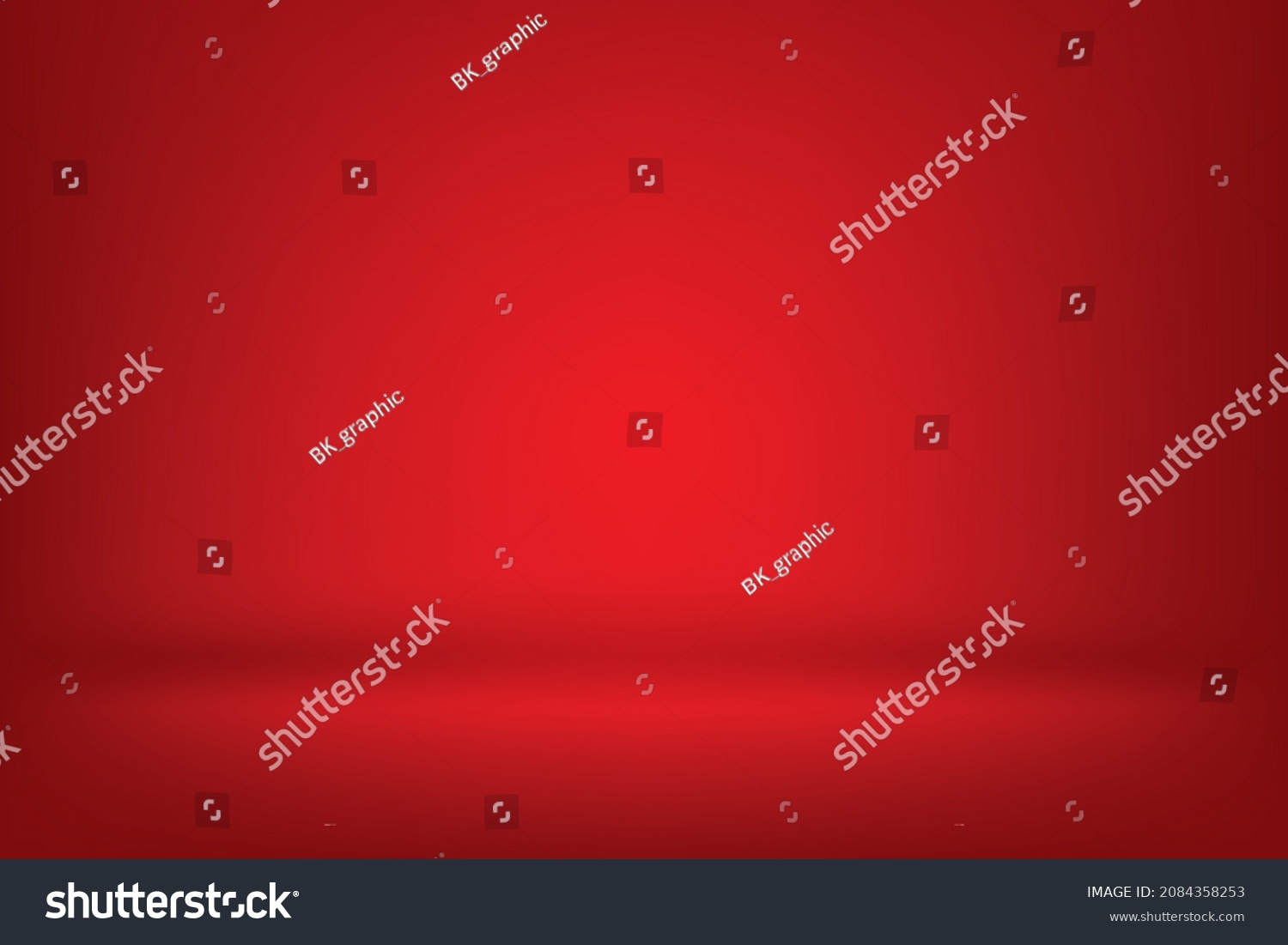 Abstract Gradient Background Red Color Studio Stock Vector (Royalty ...