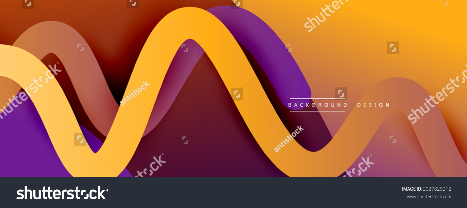 Abstract Gradient Background Wave Line Shadow Stock Vector (Royalty ...