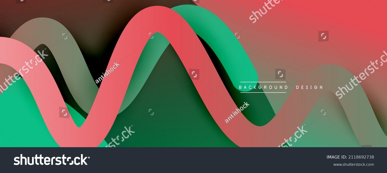 Abstract Gradient Background Wave Line Shadow Stock Vector (Royalty ...