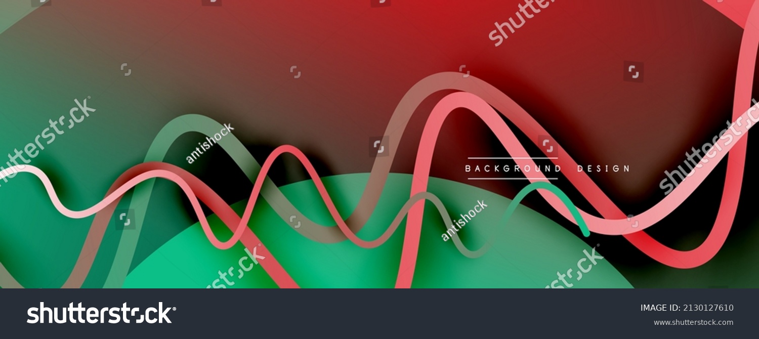 Abstract Gradient Background Wave Line Shadow Stock Vector (Royalty ...