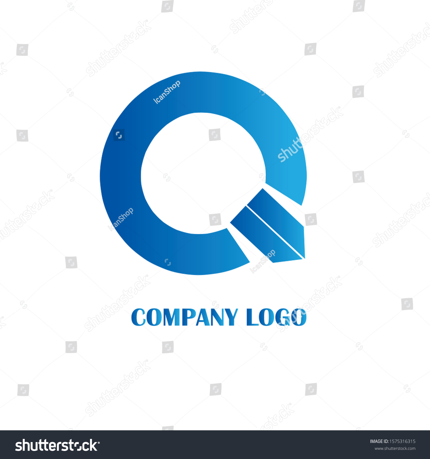 Abstract Gradient Simple Icon Logo Stock Vector (Royalty Free ...
