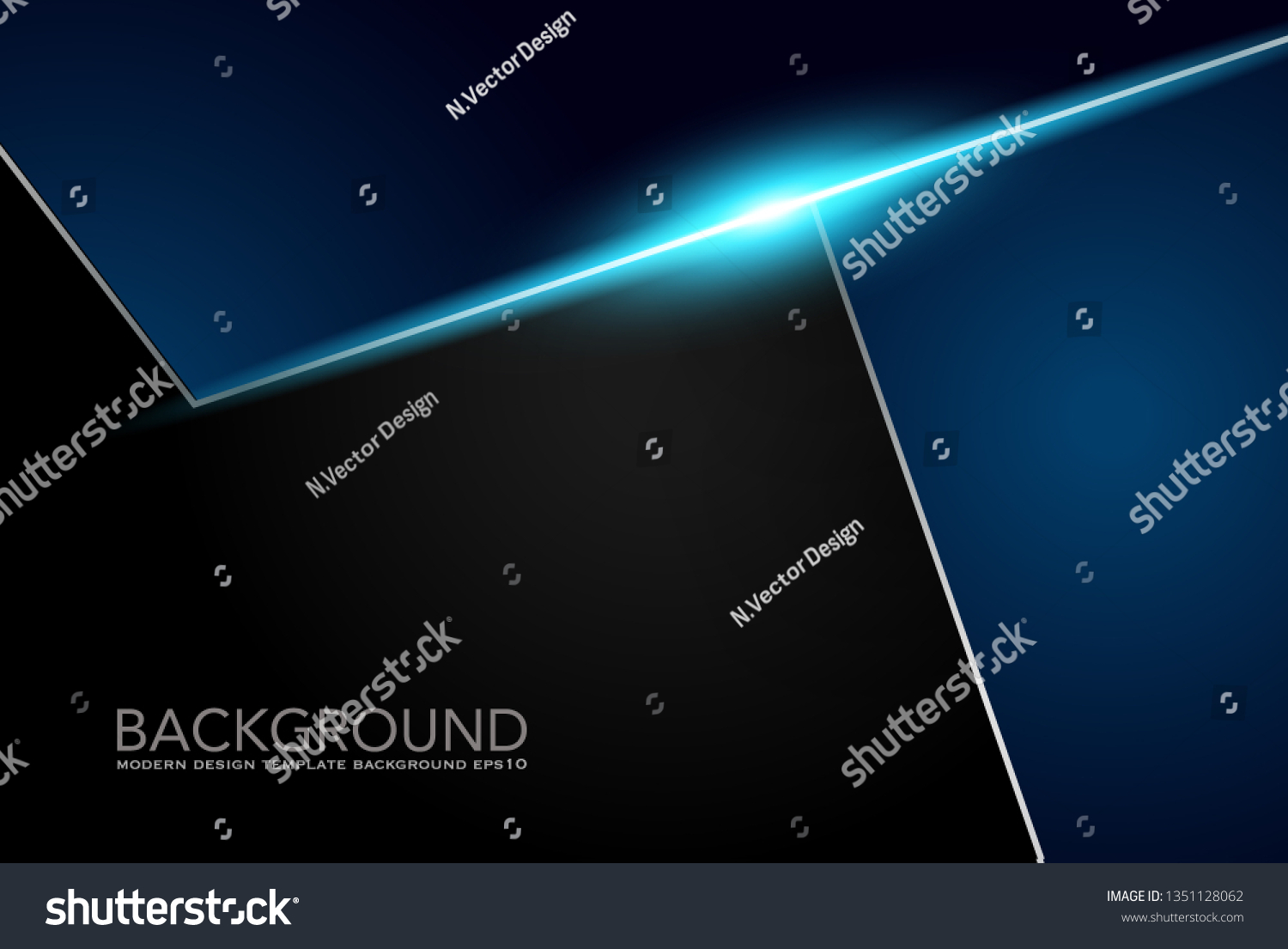 Abstract Gray Metallic Blue Background Vector Stock Vector (Royalty ...