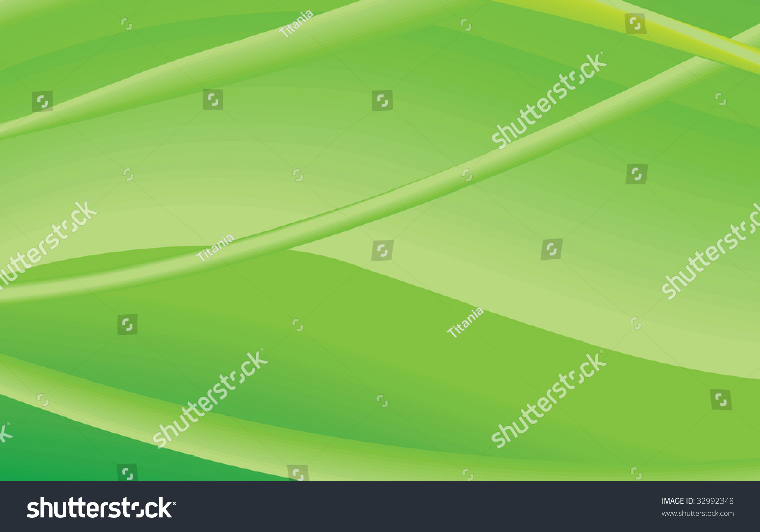 Abstract Green Background Light Yellow Waves Stock Vector (Royalty Free ...