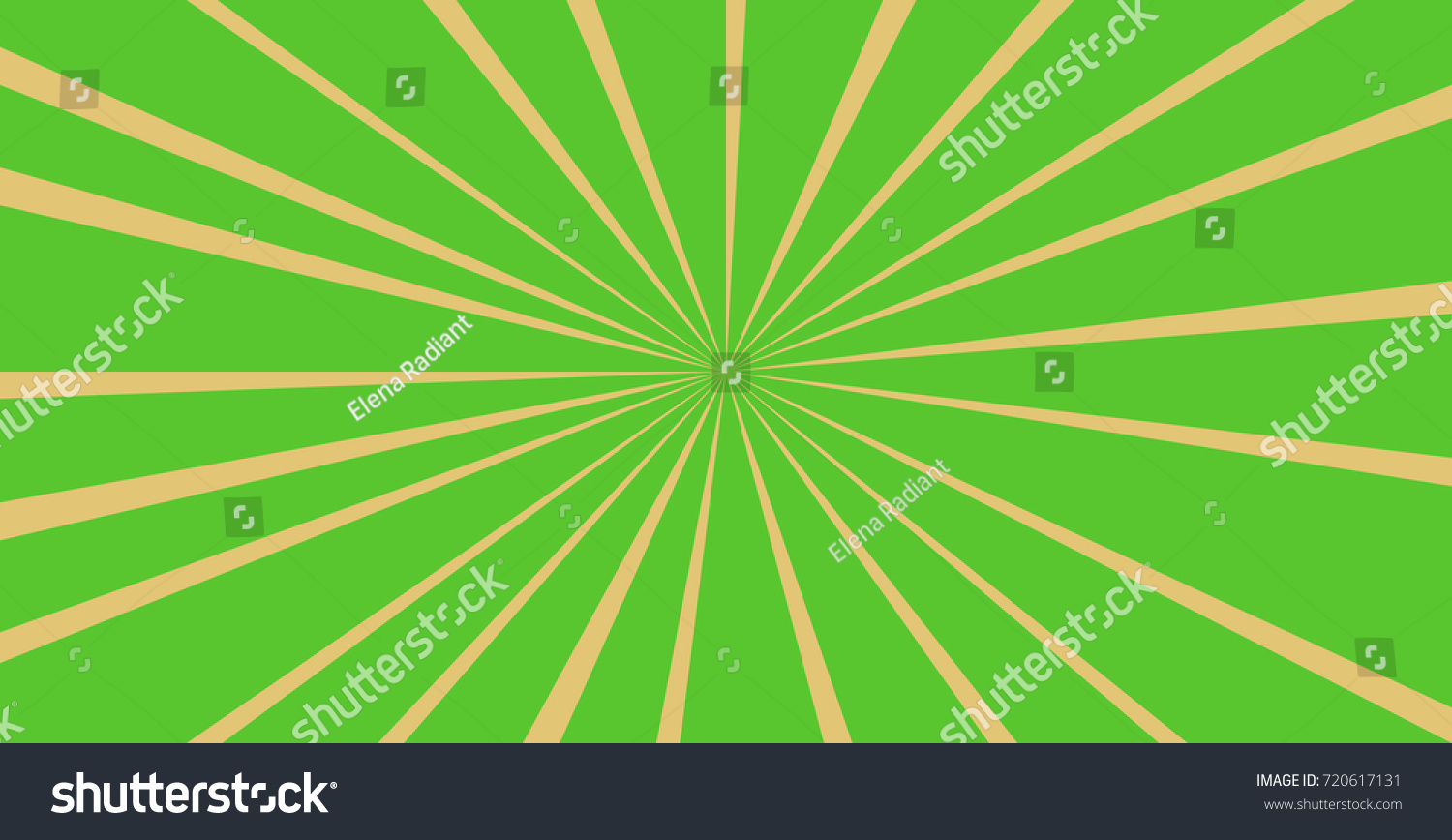 Abstract Green Background Rays Stock Vector (Royalty Free) 720617131 ...