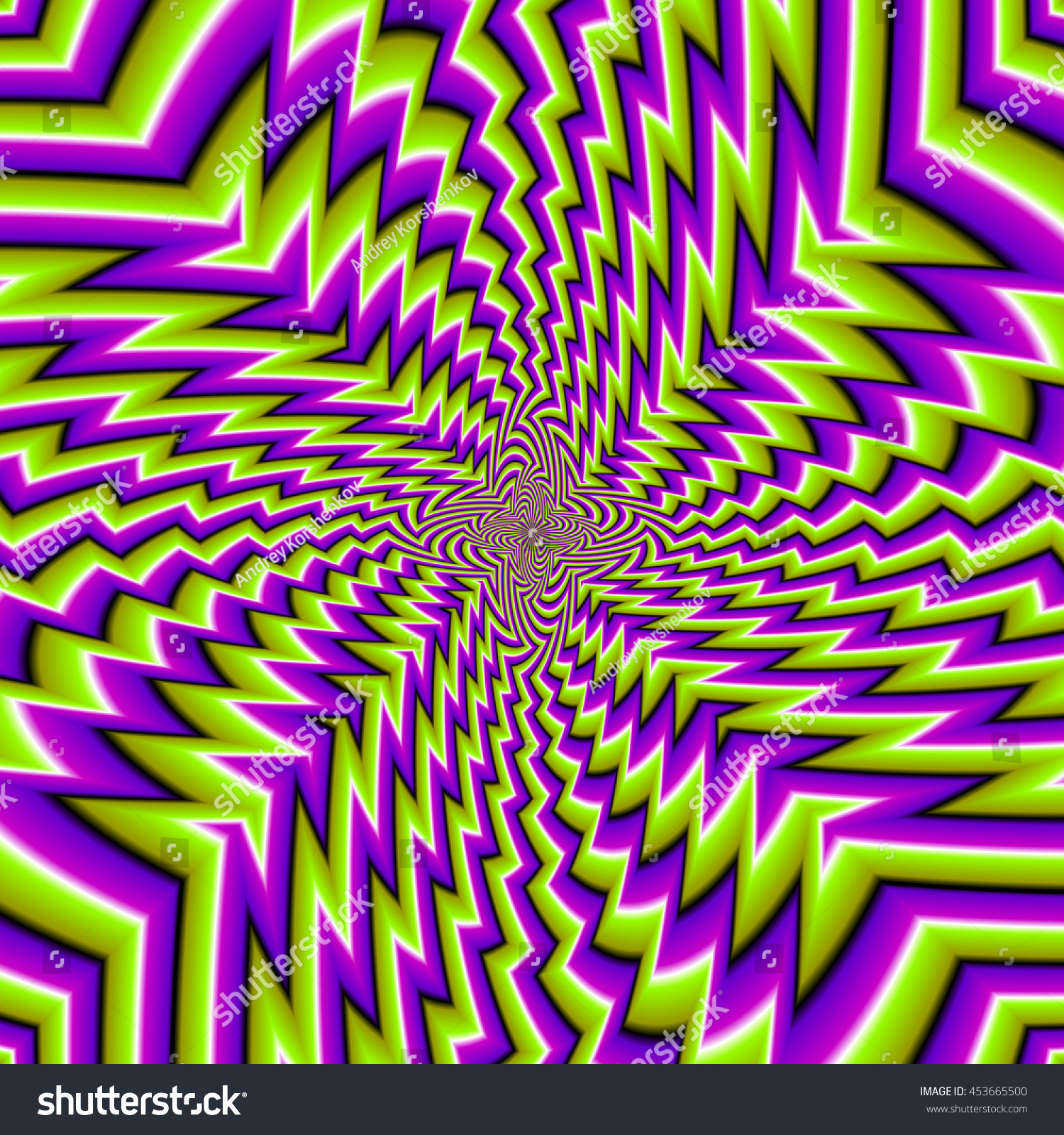 Abstract Green Background Spin Illusion Stock Vector (Royalty Free ...