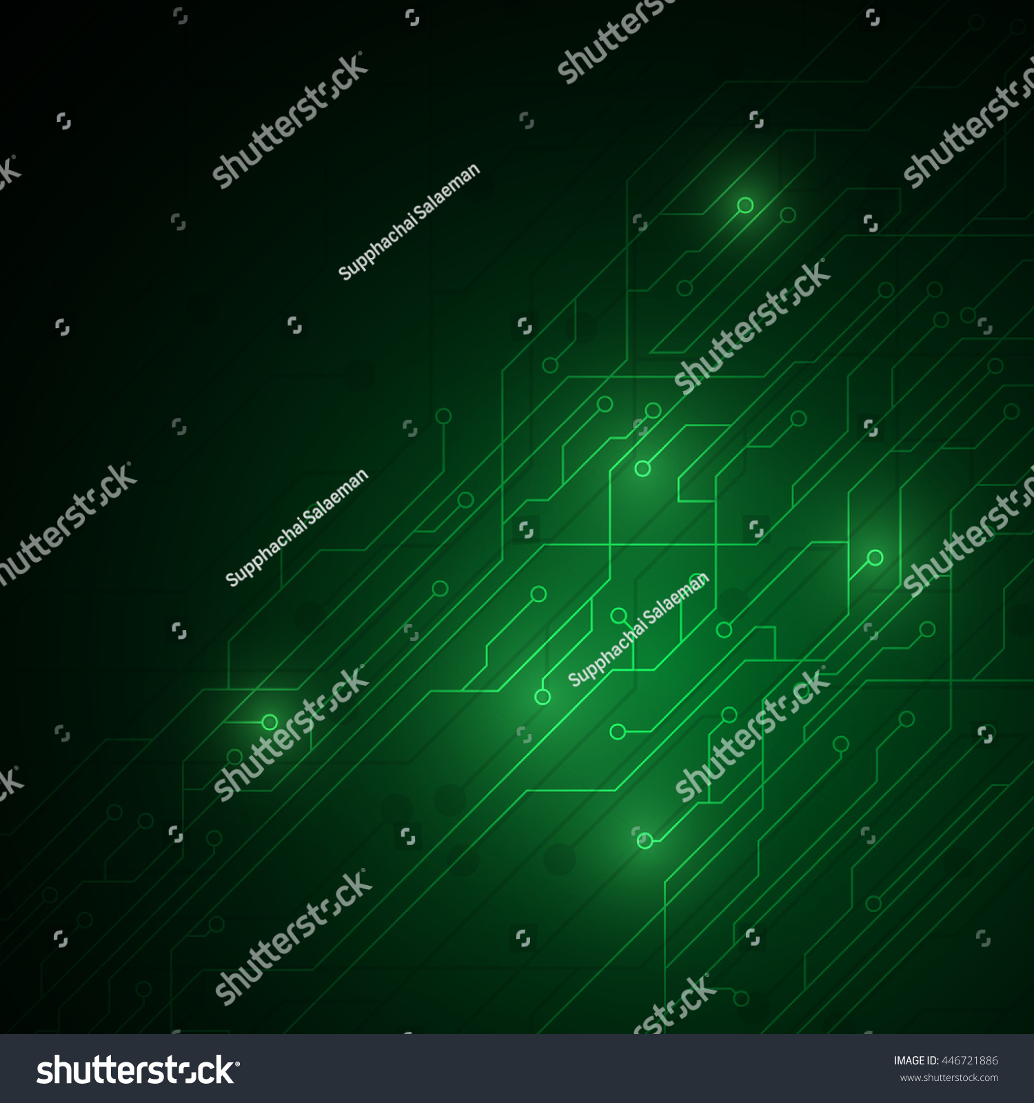 Abstract Green Circuit Digital Technology Texture: vector de stock ...