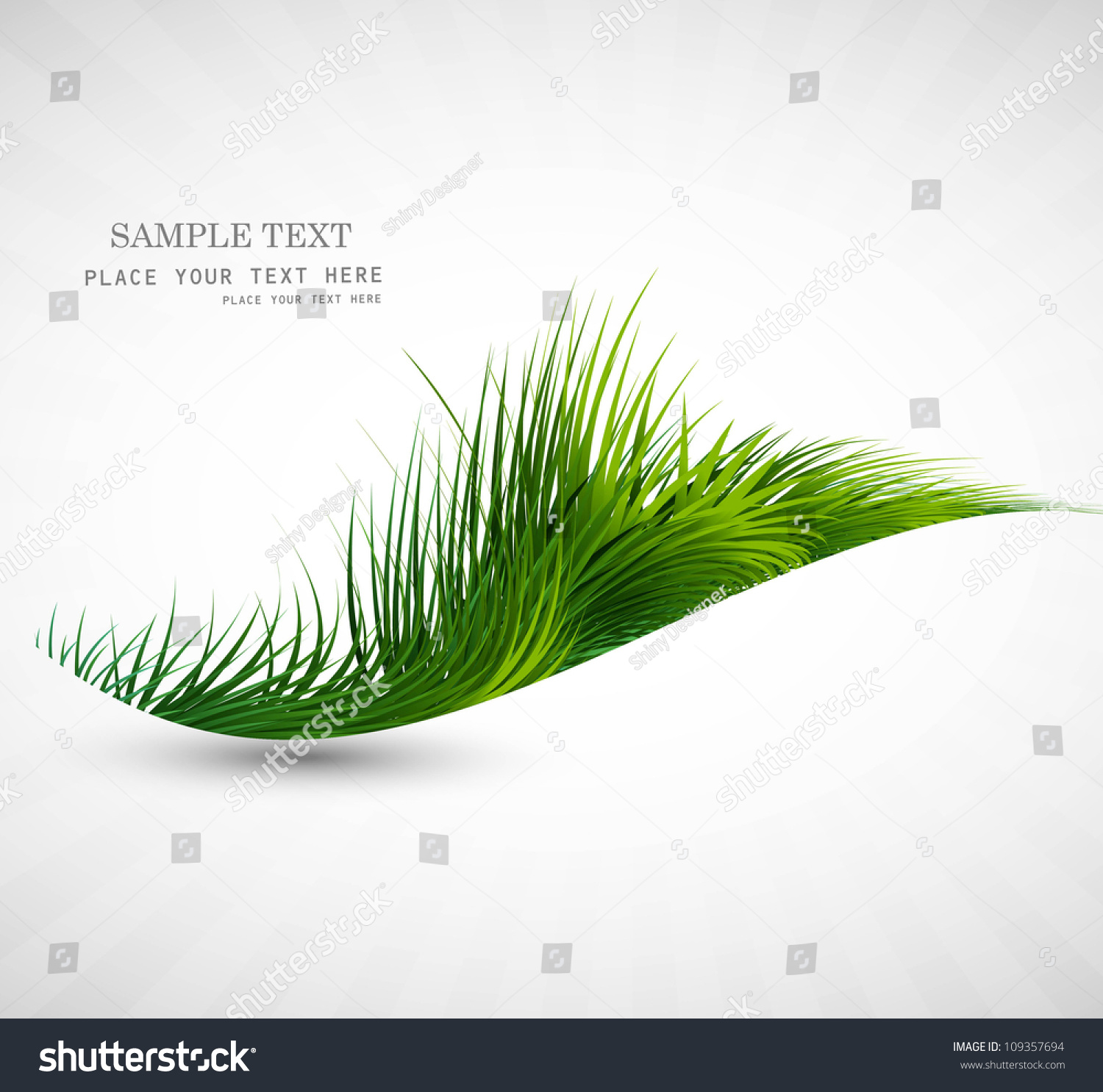 Abstract Green Grass Wave Vector Illustration Stock Vector Royalty Free 109357694 Shutterstock