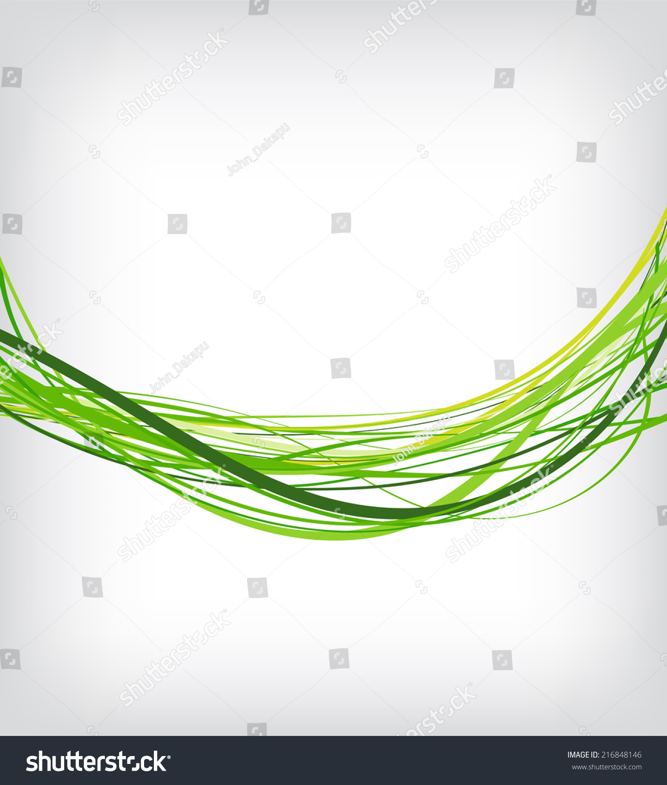 Abstract Green Lines Design Stock Vector (Royalty Free) 216848146 ...