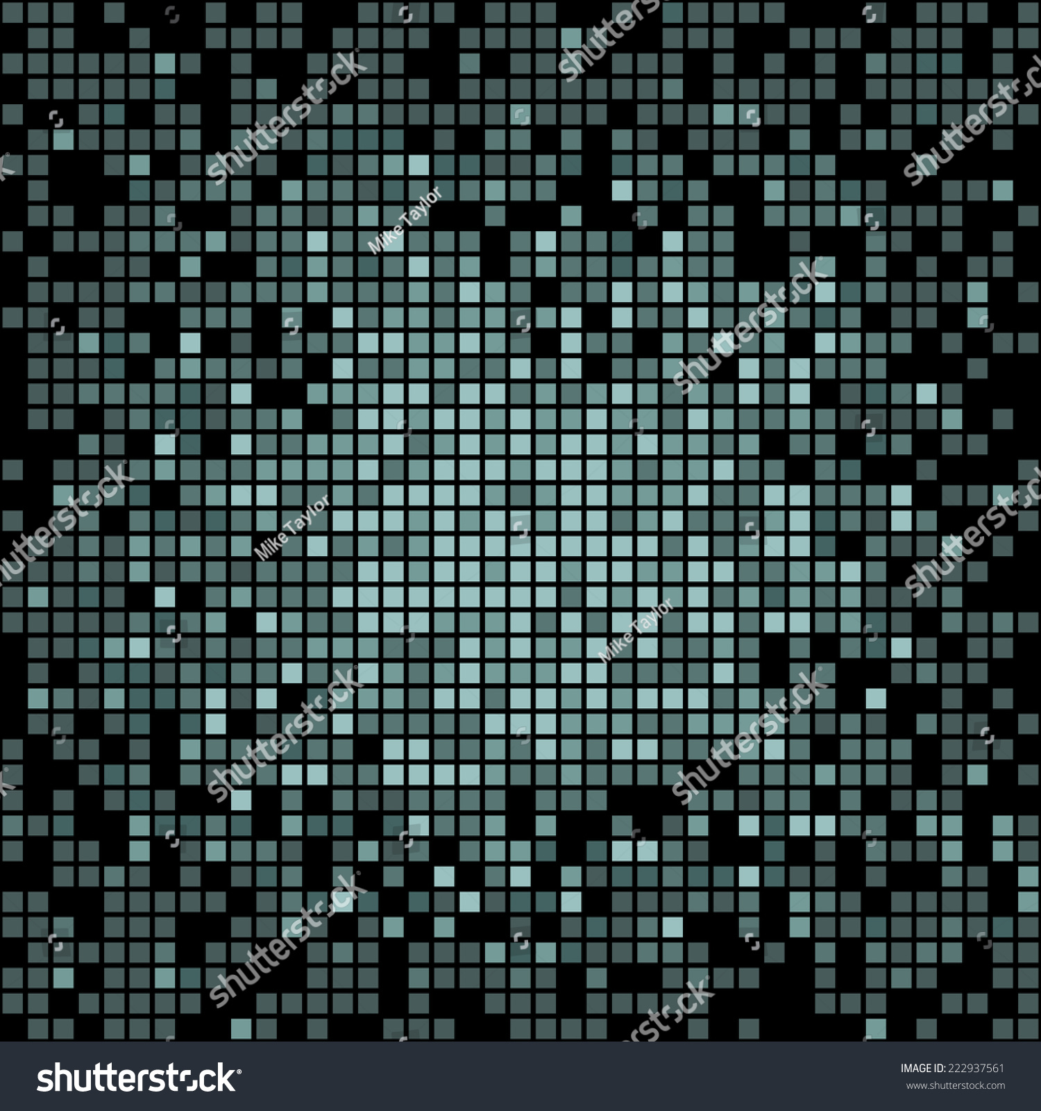 Abstract Green Pixel Art Style Vector Stock Vector (Royalty Free) 222937561