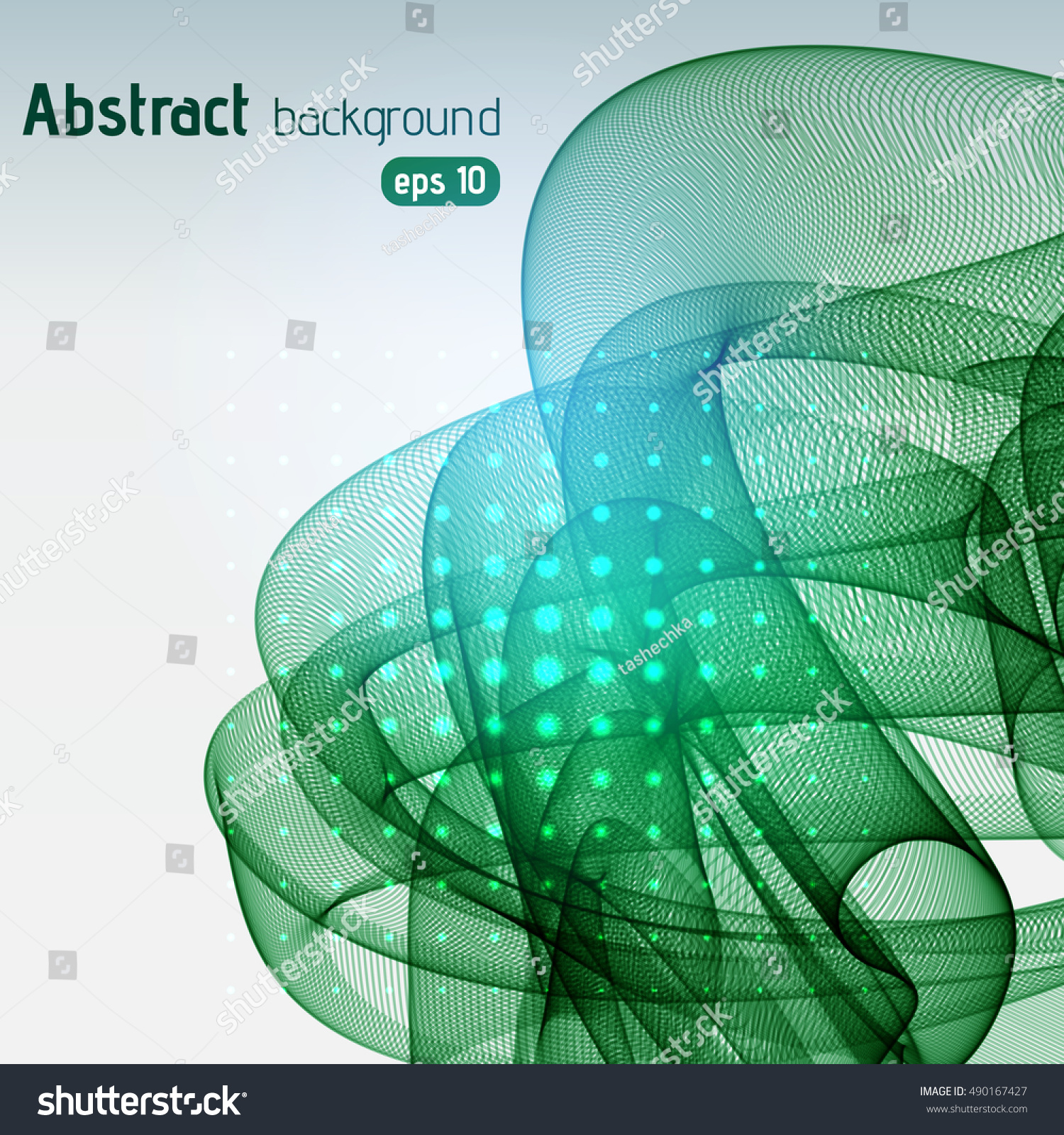 Abstract Green Wave Lines Design Vector Stock Vector (Royalty Free ...