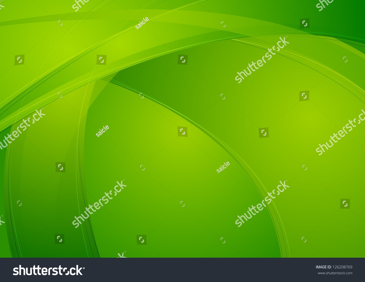 Abstract Green Wavy Background Vector Design Stock Vector (Royalty Free ...