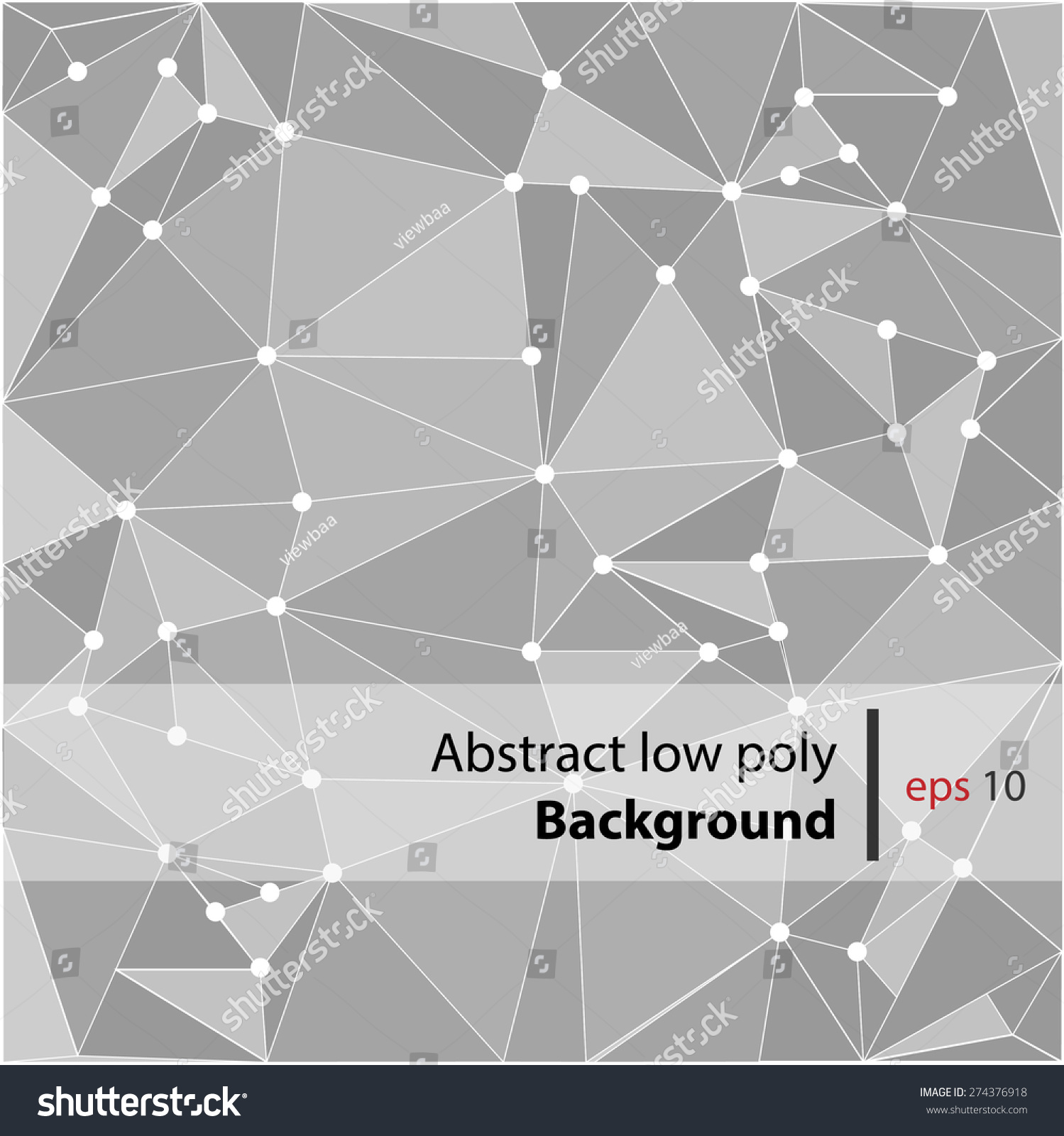 Abstract Grey Low Poly Vector Background Stock Vector (Royalty Free ...