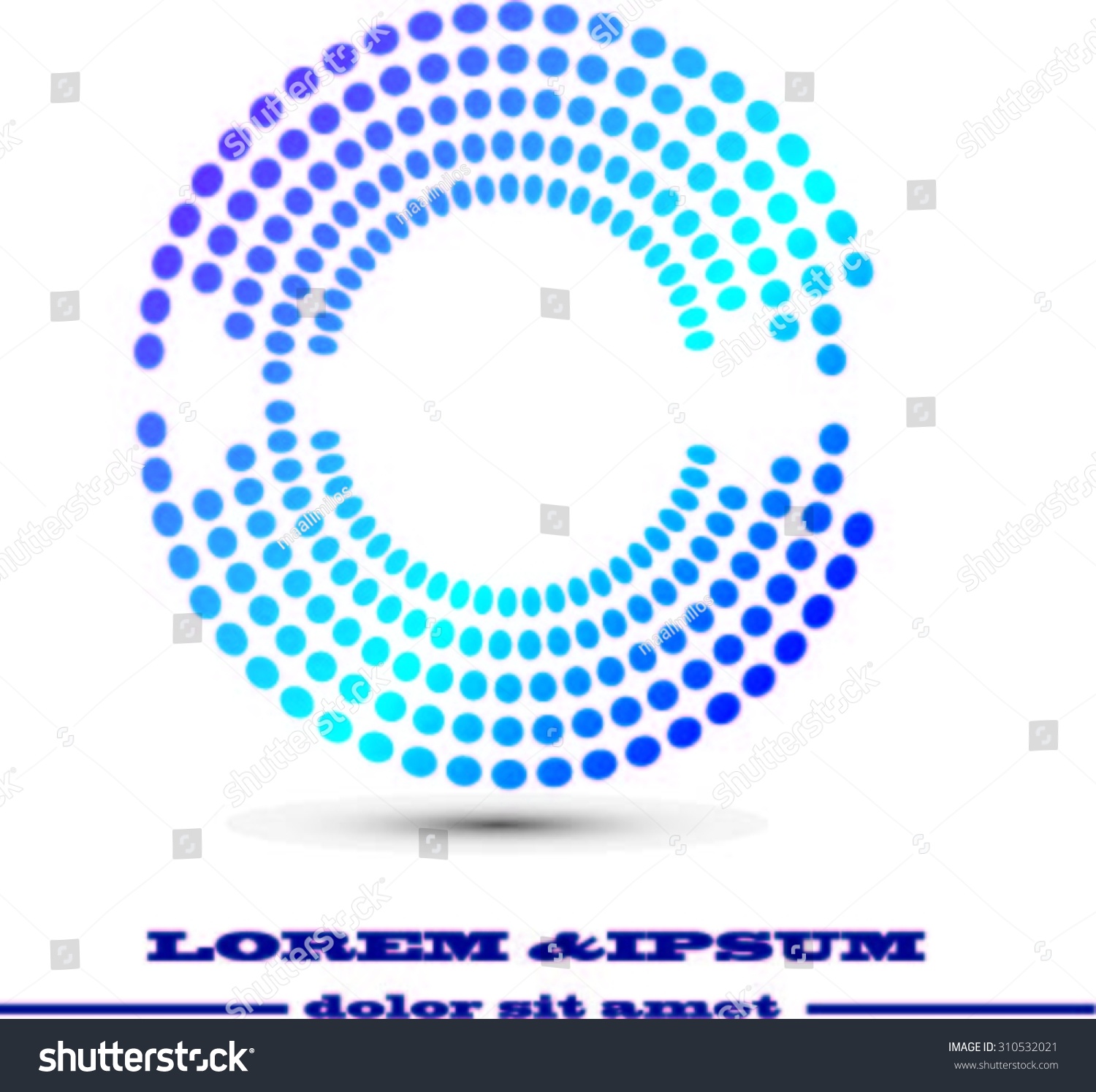 Abstract Halftone Logo Design Element Vector Stock Vector (Royalty Free ...