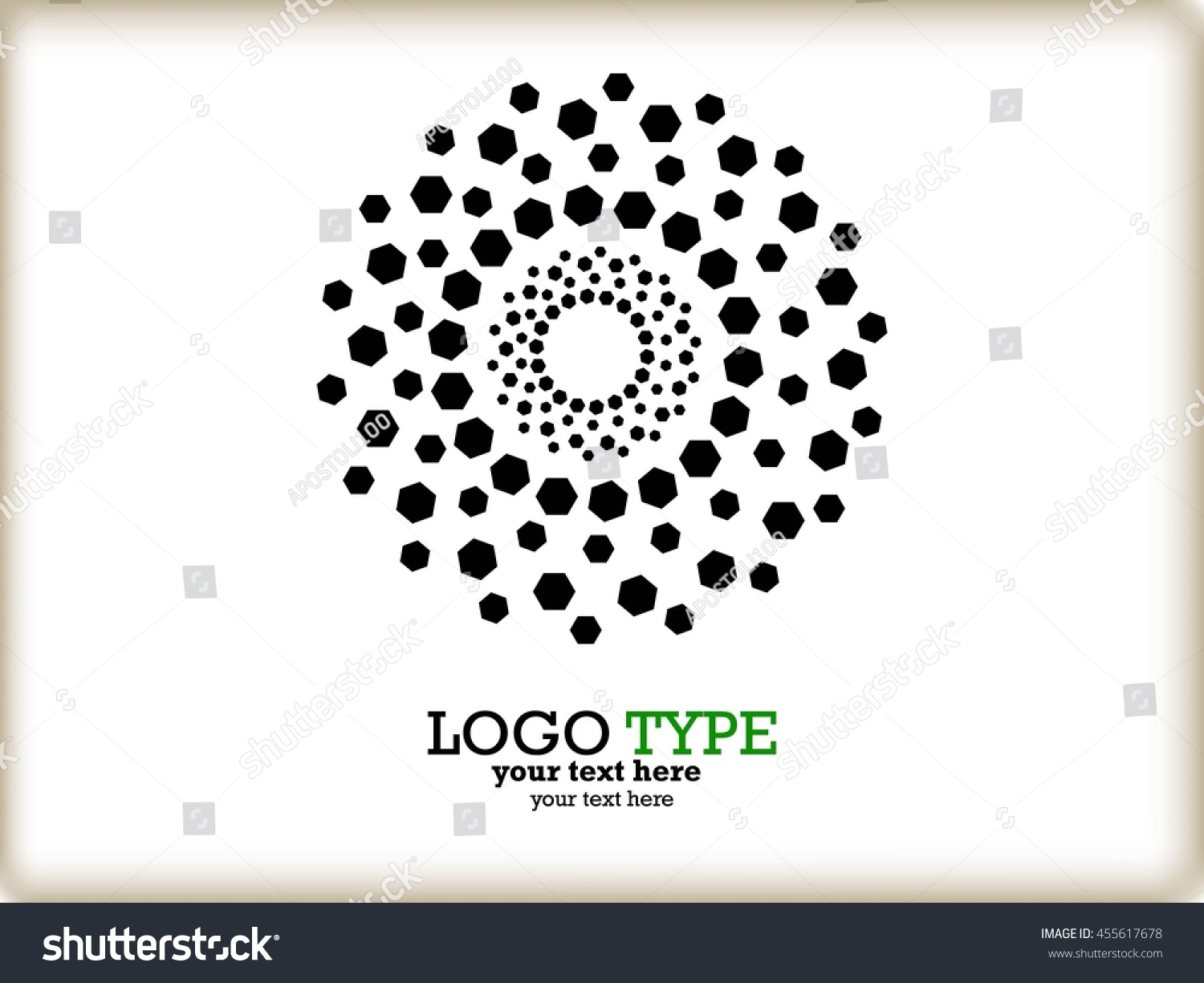 Abstract Halftone Logo Design Element Vector Stock Vector (Royalty Free ...