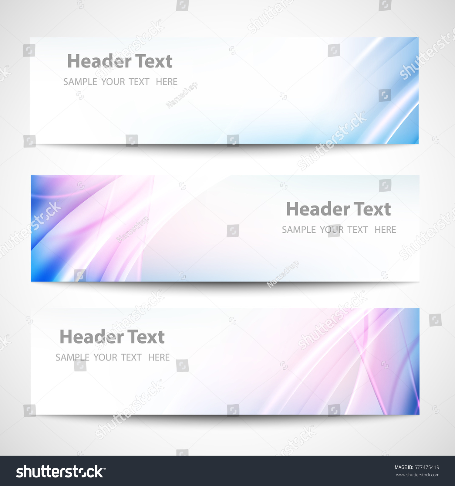 Abstract Header Blue Wave White Blue Stock Vector 577475419 - Shutterstock