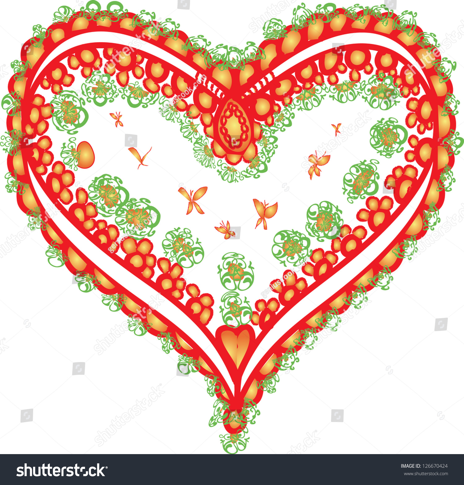 Abstract Heart Vector Illustration Stock Vector (Royalty Free ...