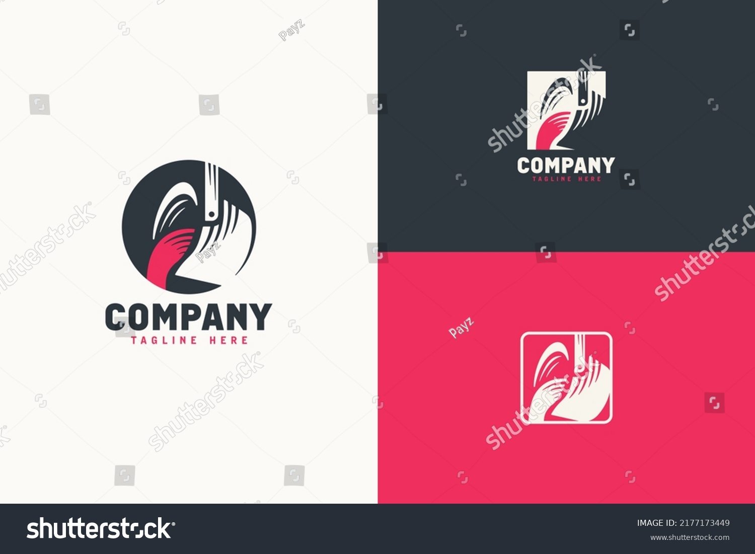 Abstract Heavy Foundry Logo Set Stock Vector (Royalty Free) 2177173449 ...