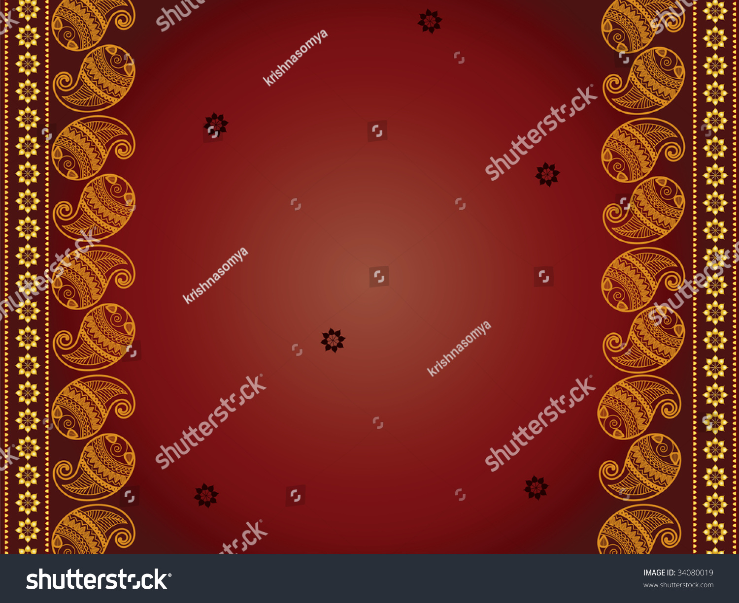 Abstract Henna Design Background: เวกเตอร์สต็อก (ปลอดค่าลิขสิทธิ์ ...