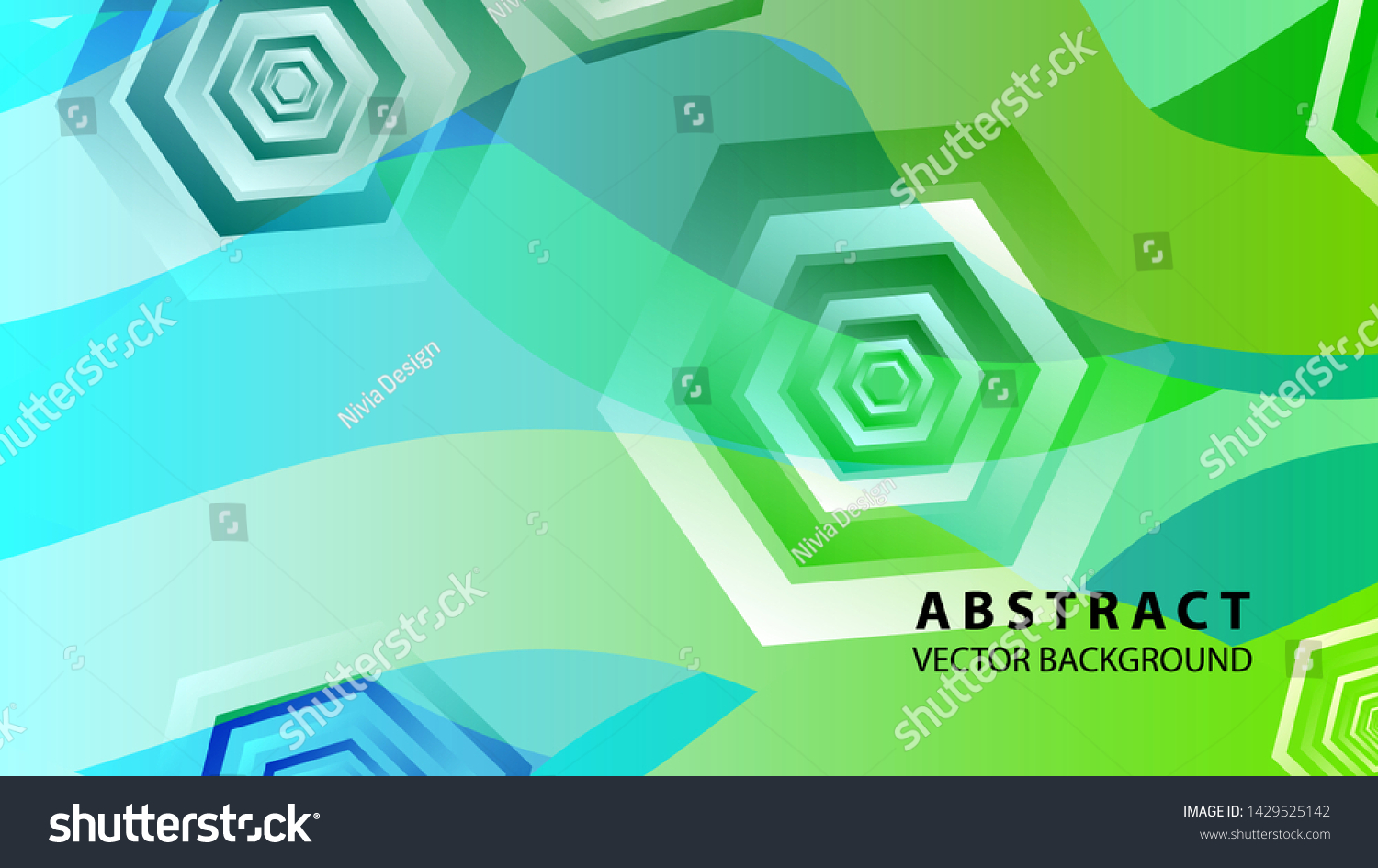 Abstract Hexagon Background Gradient Color Technology Stock Vector ...