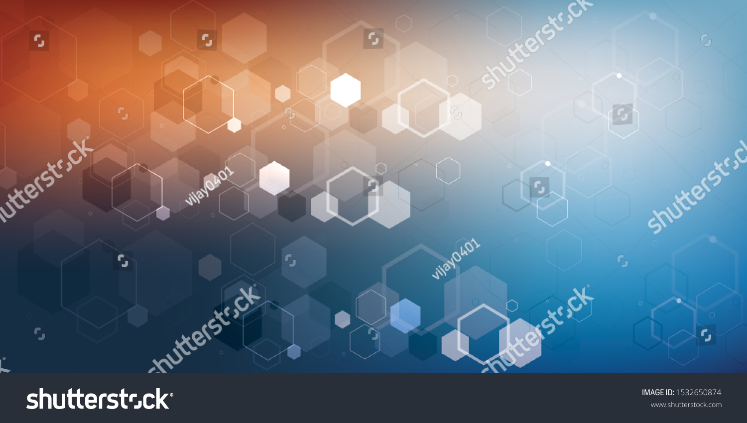 Abstract Hexagon Pattern Molecular Sci Fi Stock Vector (Royalty Free ...