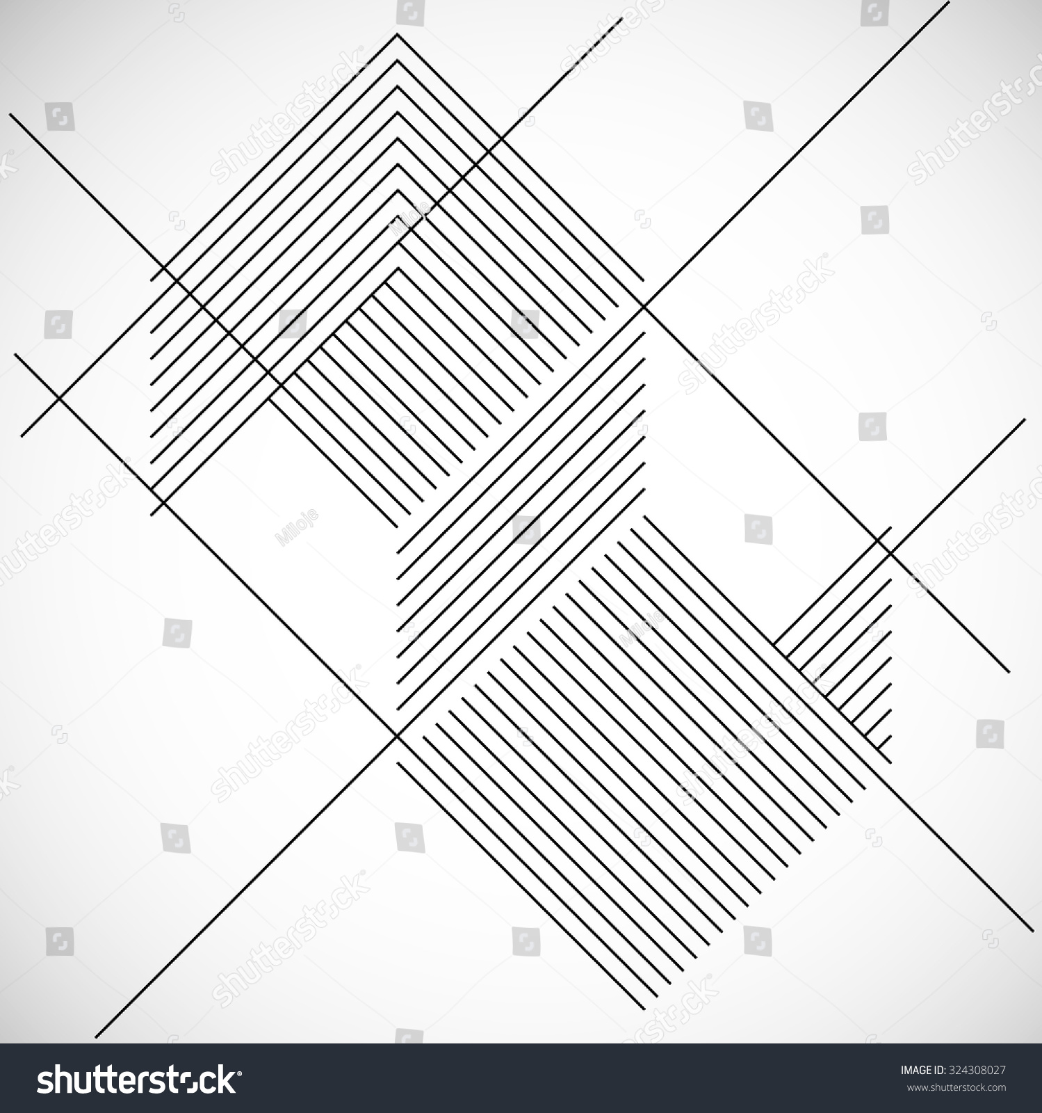 Abstract Hipster Lines Background Vector Design Stock Vector (Royalty ...