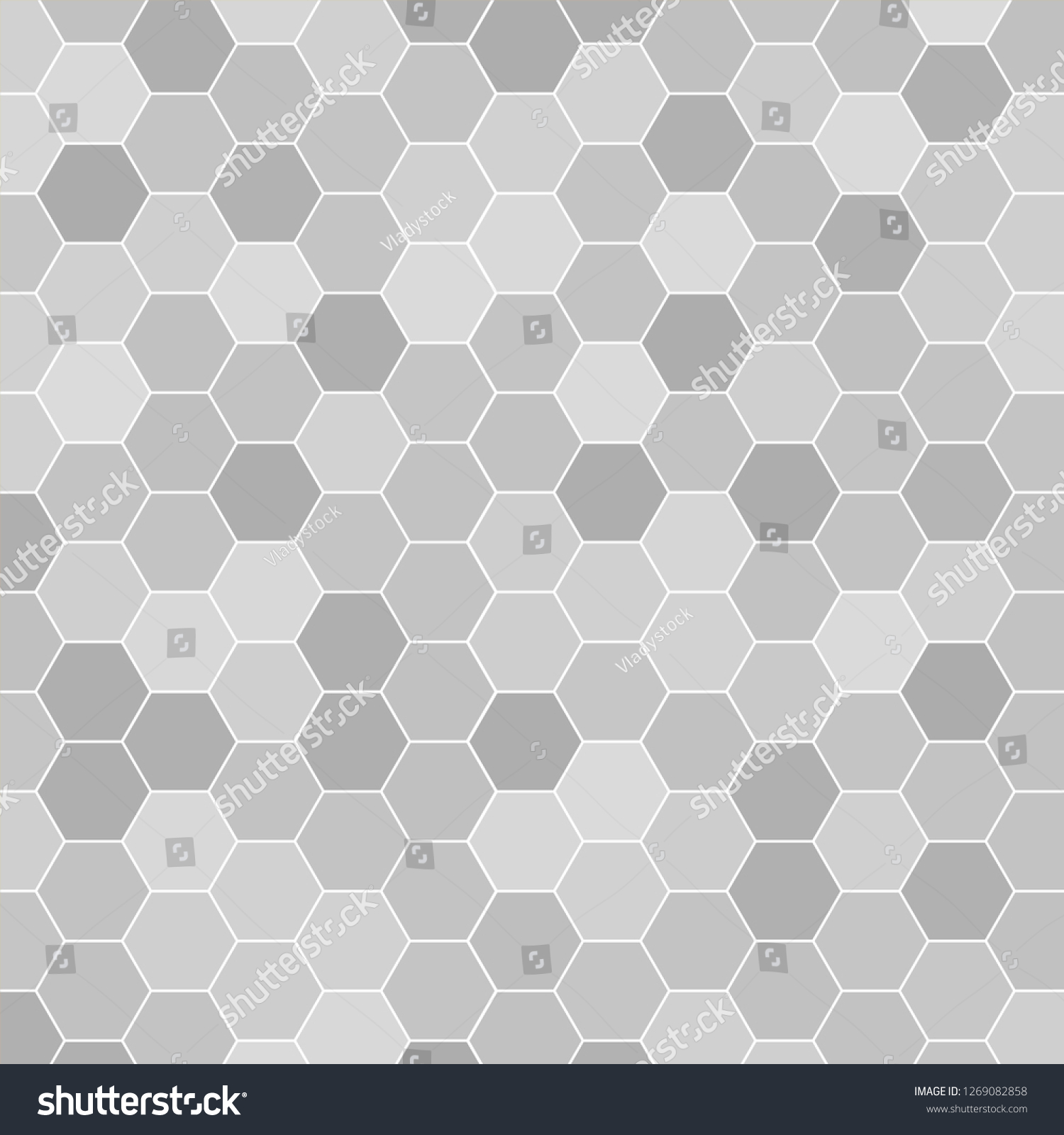 Abstract Honeycomb Pattern Geometric Hexagons Background Stock Vector ...