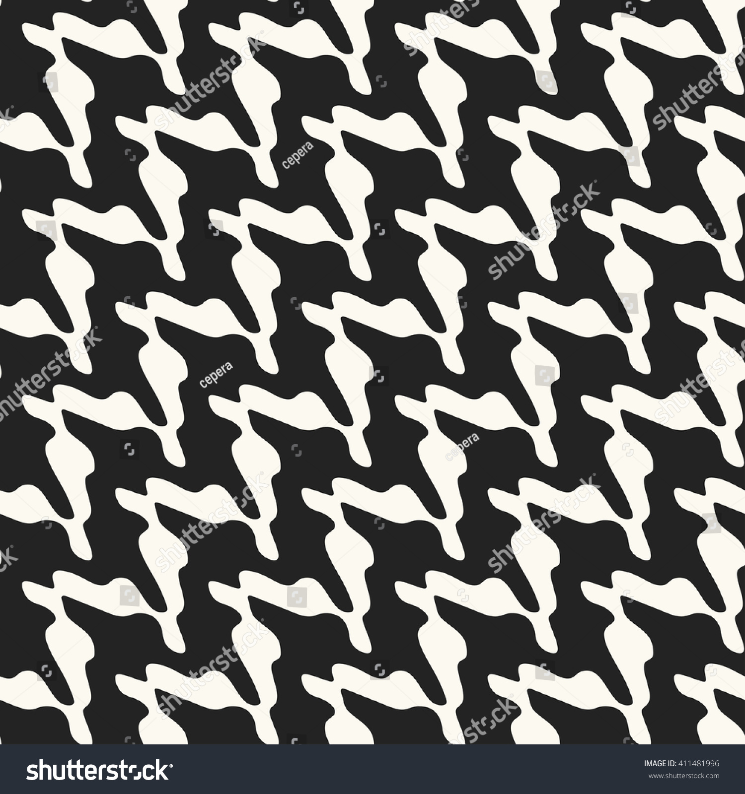 Abstract Houndstooth Check Motif Seamless Pattern Stock Vector (Royalty Free) 411481996 ...