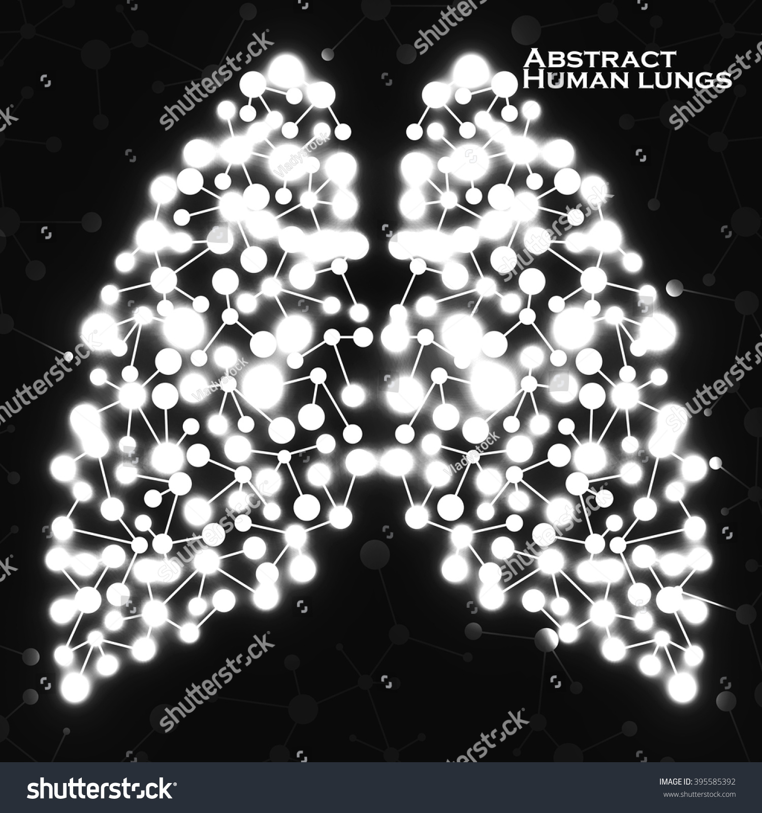 Abstract Human Lungs Molecule Structure Vector Stock Vector (Royalty ...