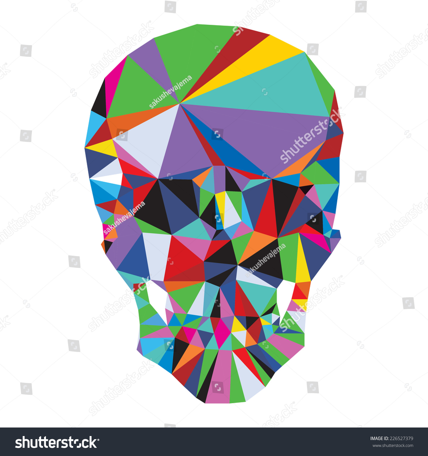 Abstract Human Skull Vector Illustration: เวกเตอร์สต็อก (ปลอดค่า ...