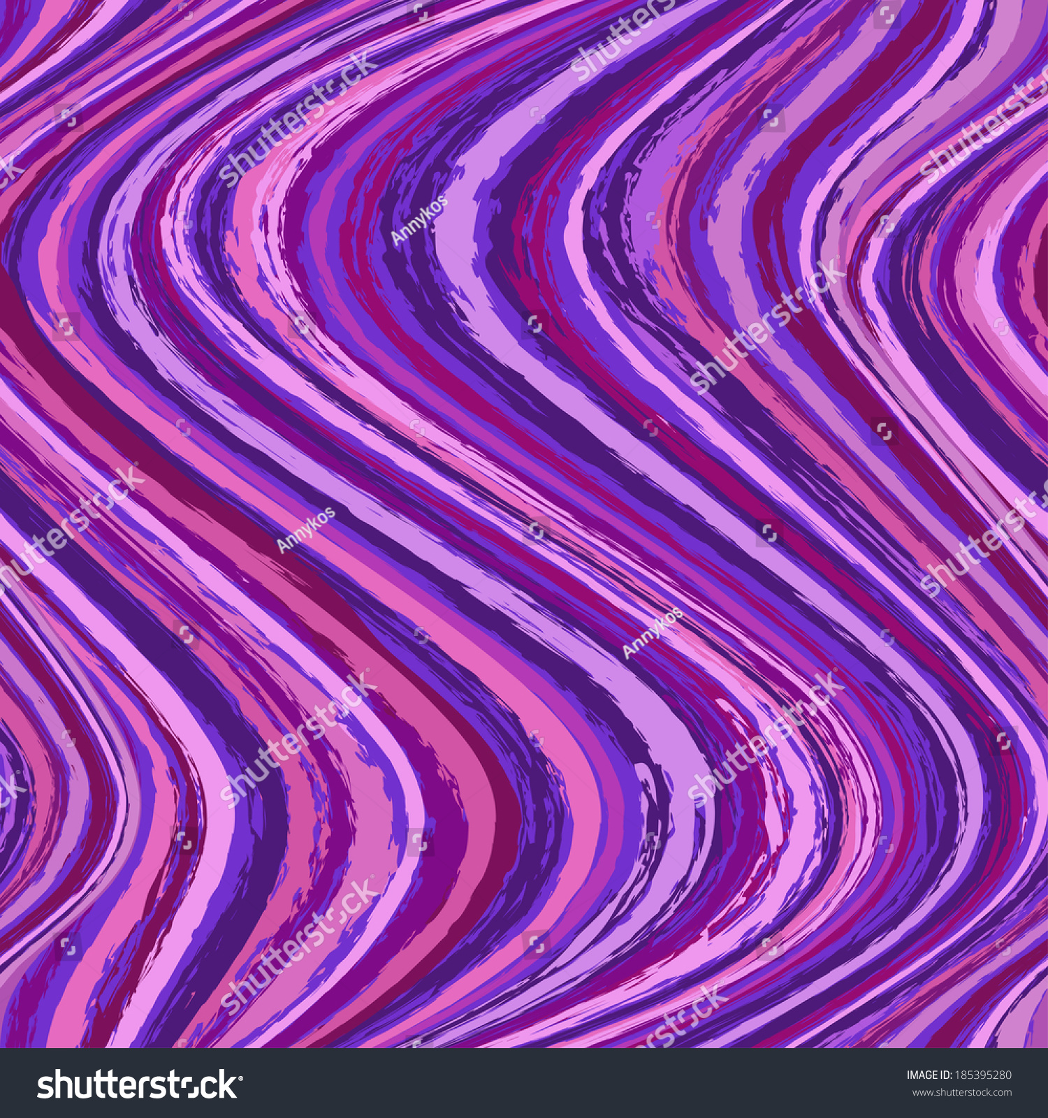 Abstract Hypnotic Pink Purple Wavy Seamless Stock Vector (Royalty Free ...